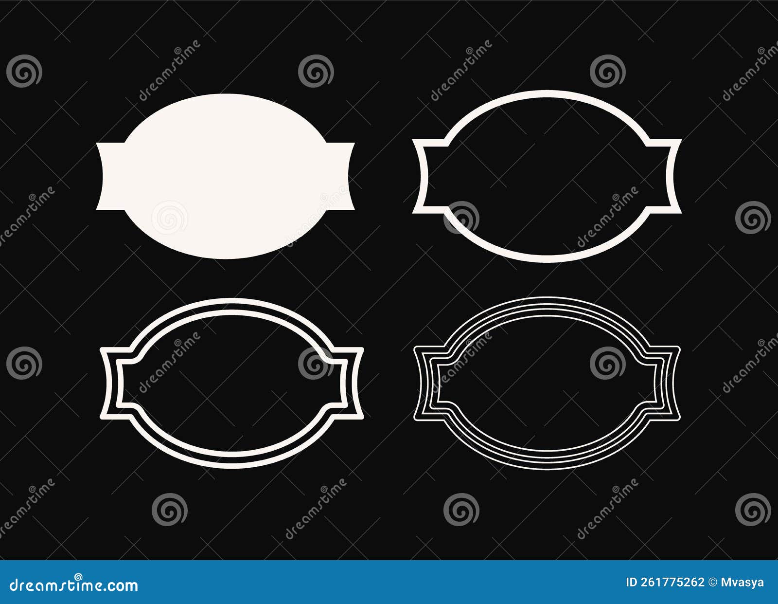 Wedding Frame. Mailbox Monogram, Vintage. Basic Shape, Monogram Frame ...