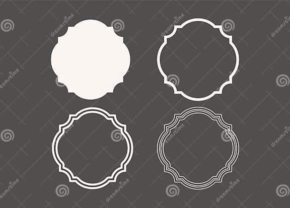 Wedding Frame. Mailbox Monogram, Vintage. Basic Shape, Monogram Frame ...