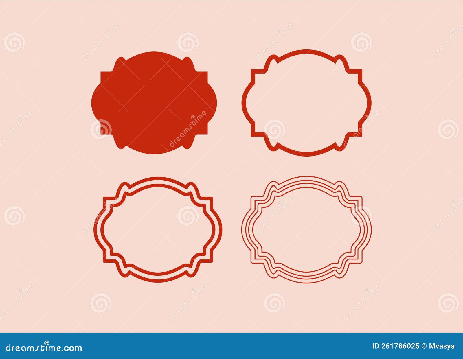 Wedding Frame. Mailbox Monogram, Vintage. Basic Shape, Monogram Frame ...