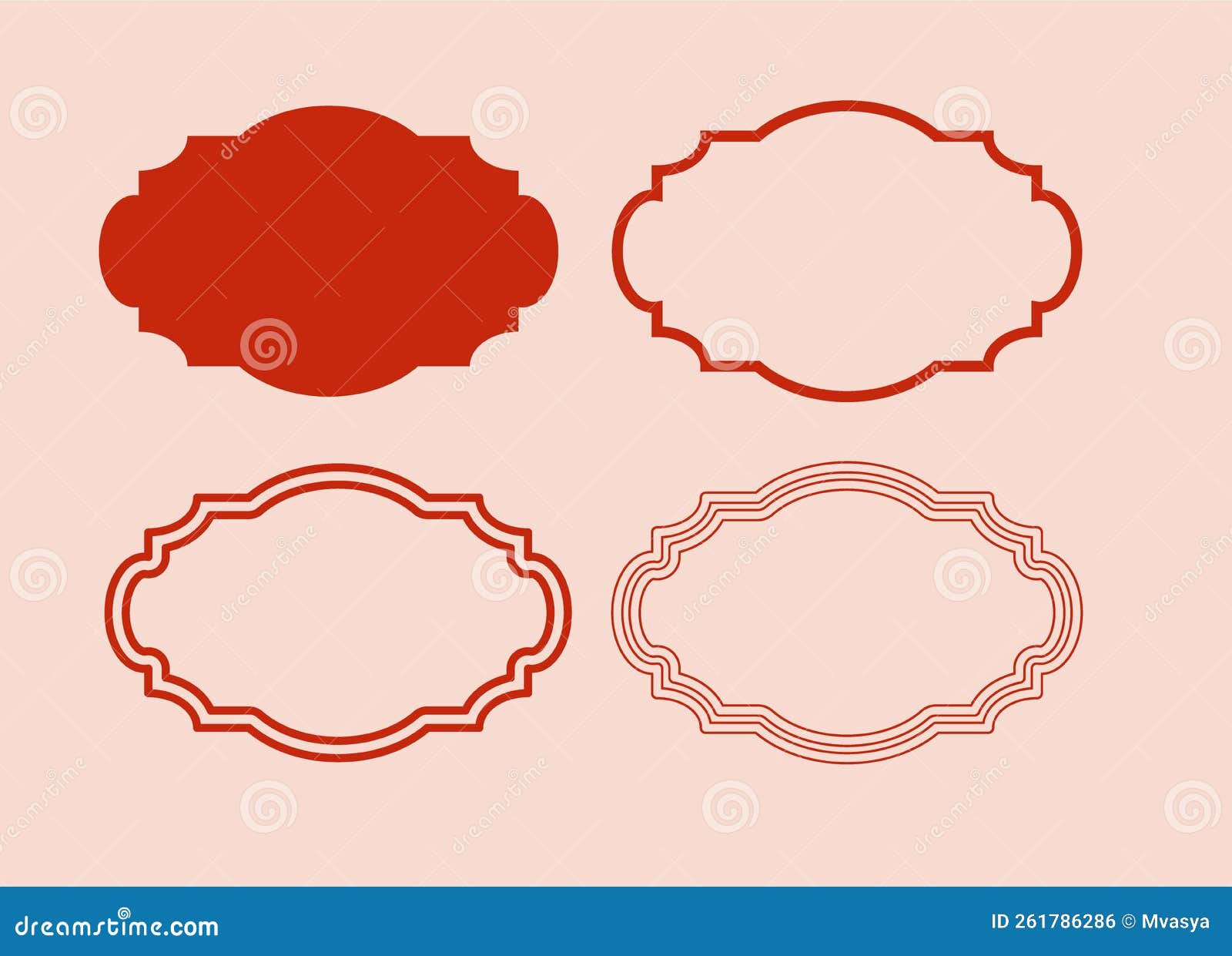 Wedding Frame. Mailbox Monogram, Vintage. Basic Shape, Monogram Frame ...