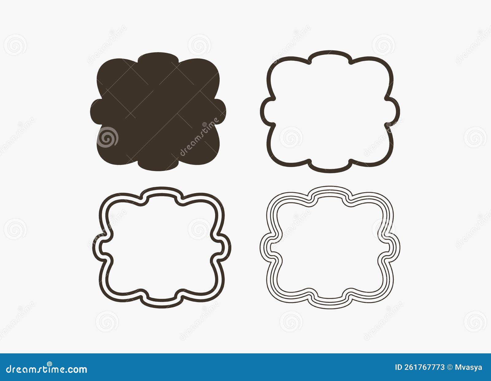 Wedding Frame. Mailbox Monogram, Vintage. Basic Shape, Monogram Frame ...