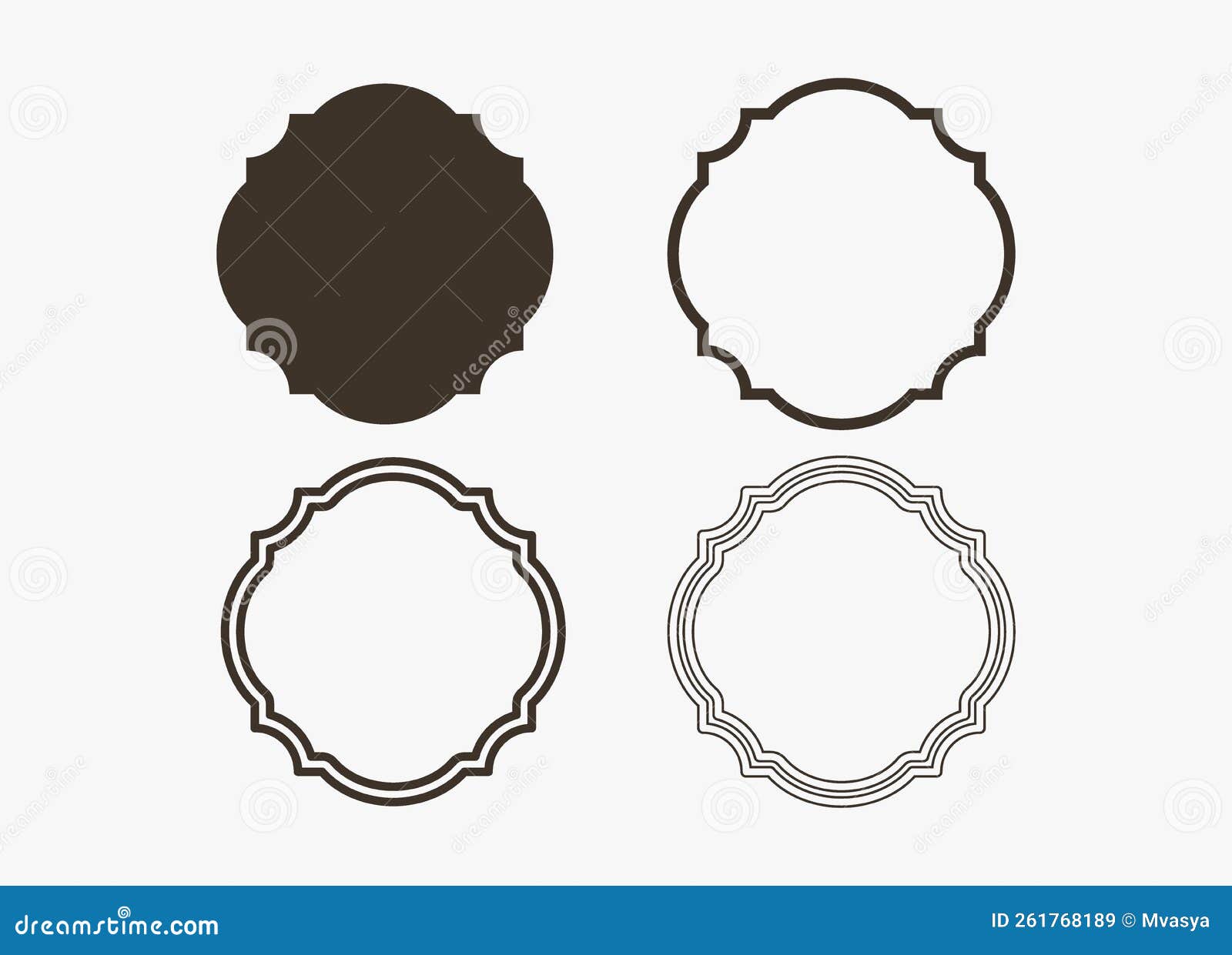 Wedding Frame. Mailbox Monogram, Vintage. Basic Shape, Monogram Frame ...