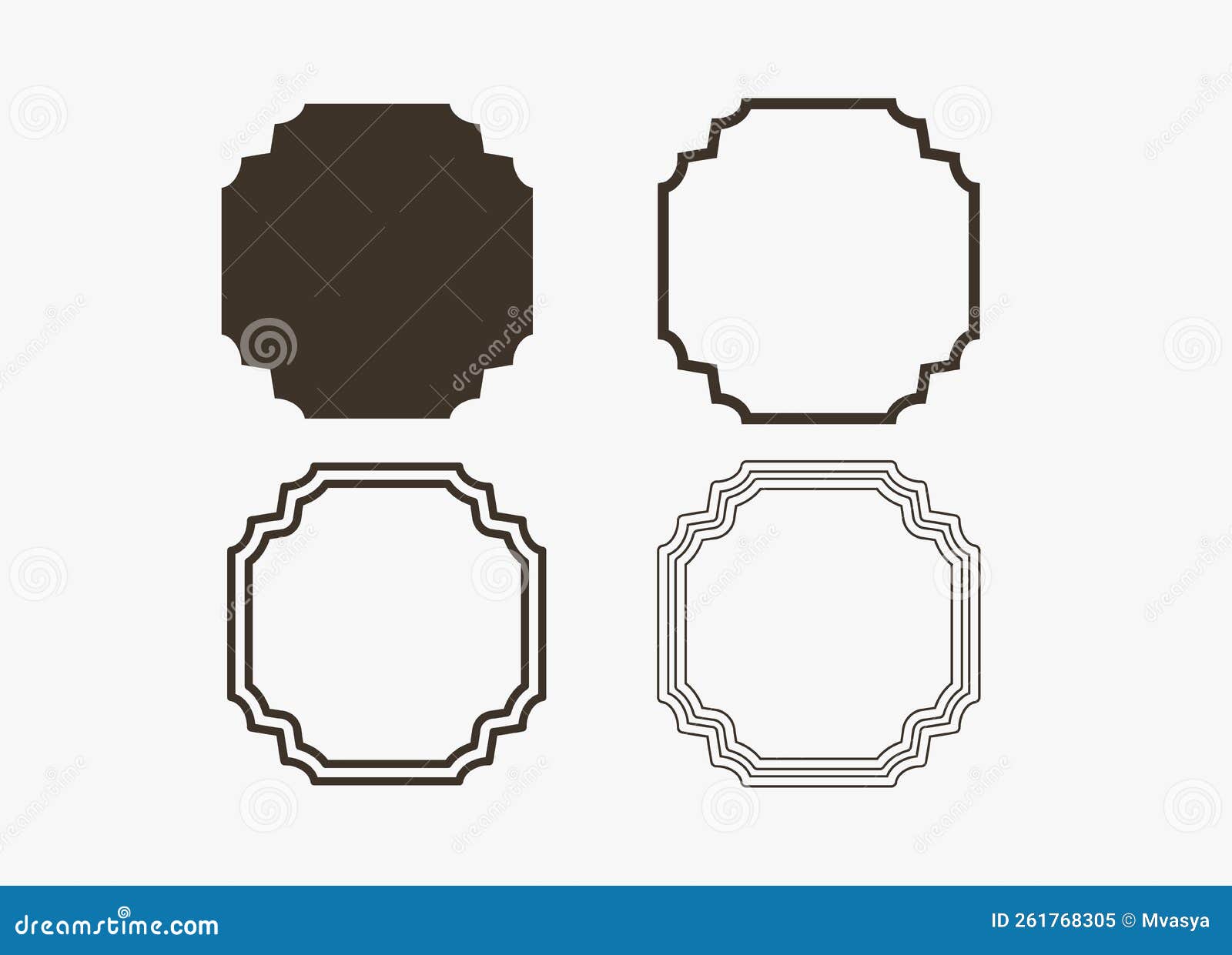 Wedding Frame. Mailbox Monogram, Vintage. Basic Shape, Monogram Frame ...