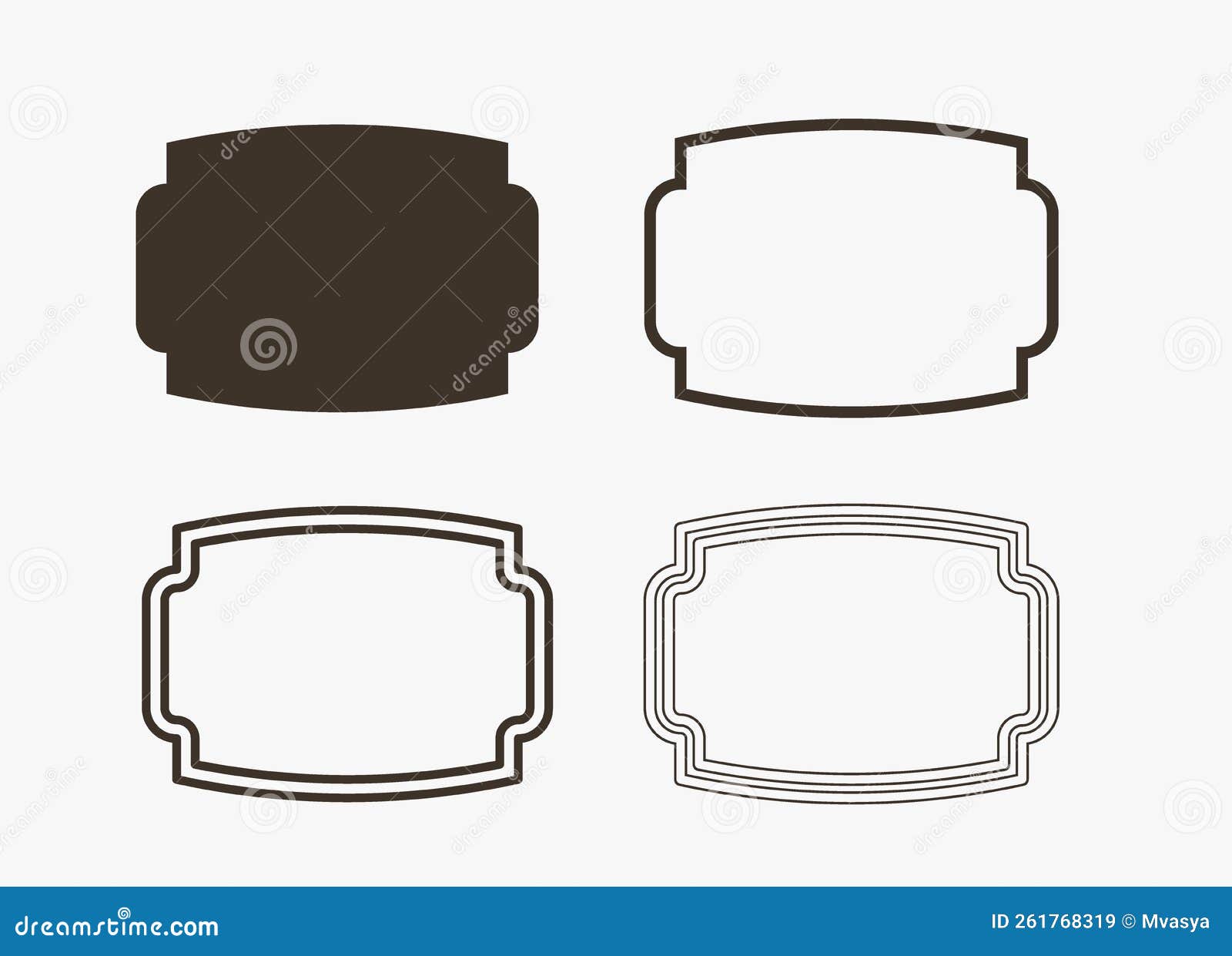 Wedding Frame. Mailbox Monogram, Vintage. Basic Shape, Monogram Frame ...