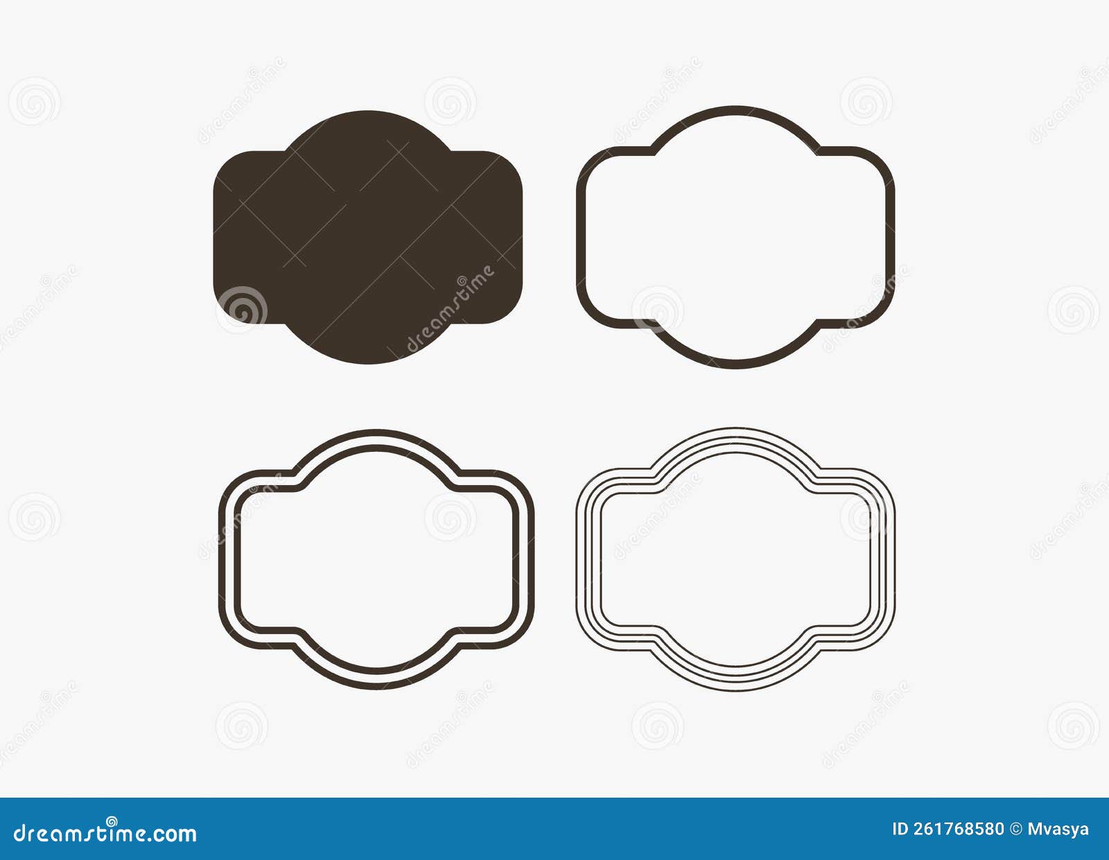 Wedding Frame. Mailbox Monogram, Vintage. Basic Shape, Monogram Frame ...