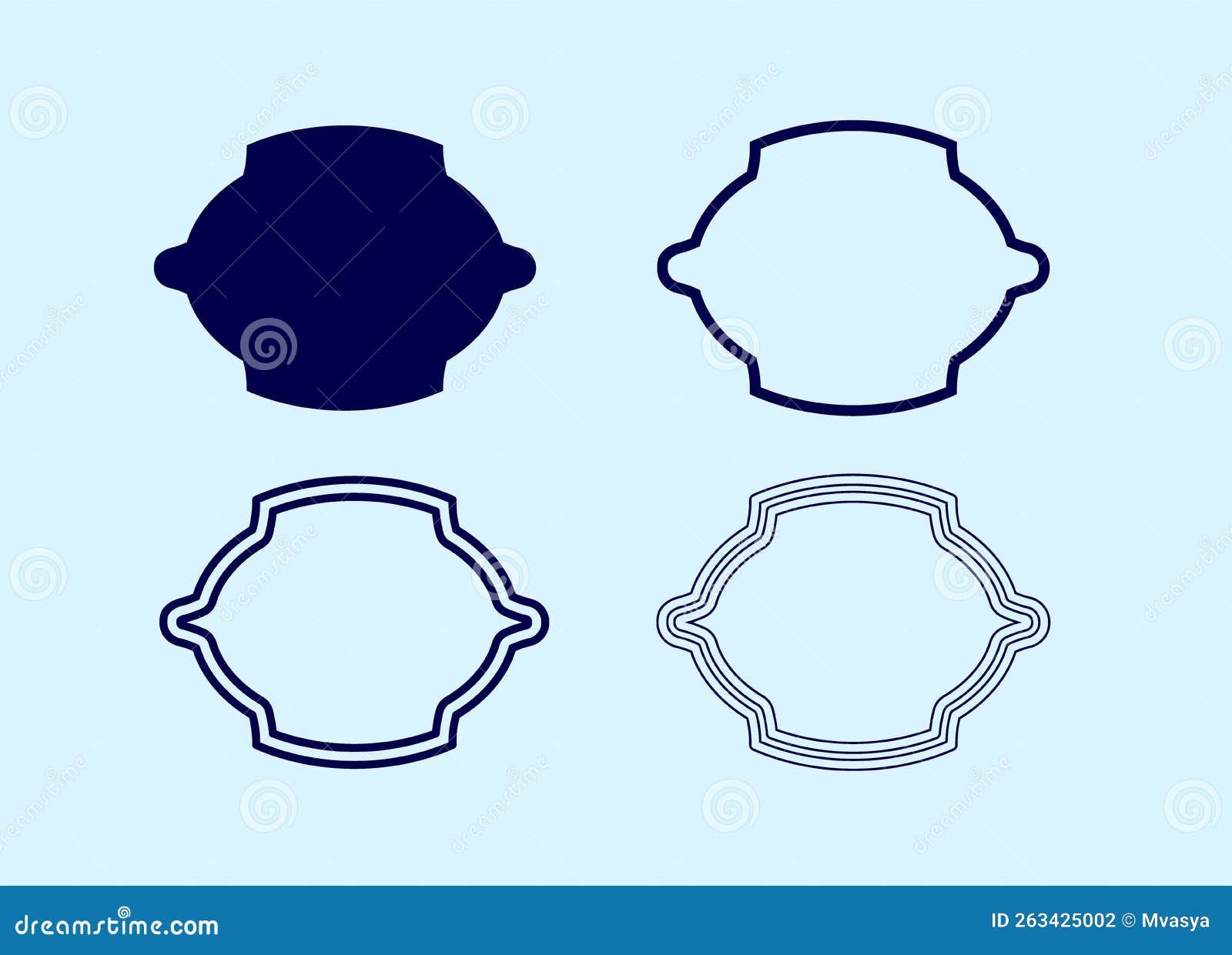 Wedding Frame. Mailbox Monogram, Vintage. Basic Shape, Monogram Frame ...