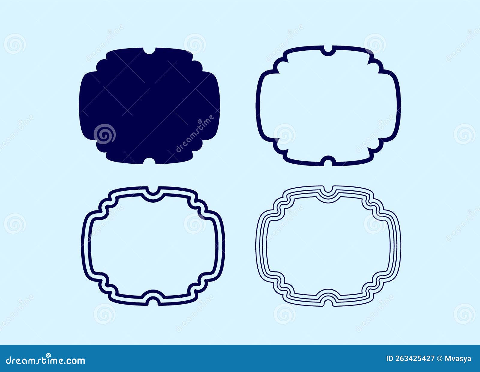 Wedding Frame. Mailbox Monogram, Vintage. Basic Shape, Monogram Frame ...