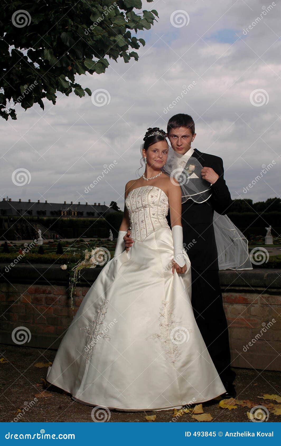 Wedding freshly marred stock image. Image of affection - 493845