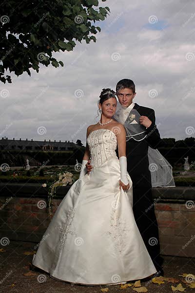 Wedding freshly marred stock image. Image of affection - 493845