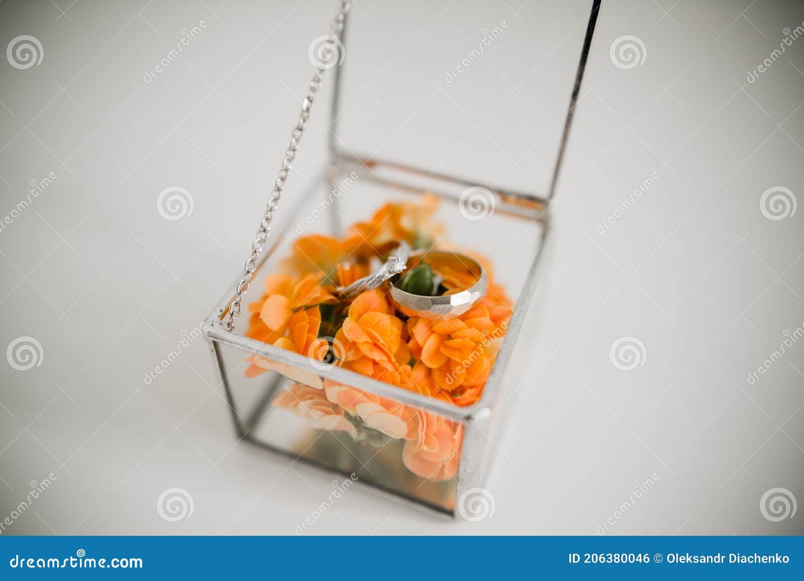 A Wedding Gold Rings on a Table Stock Photo - Image of closeup, love ...