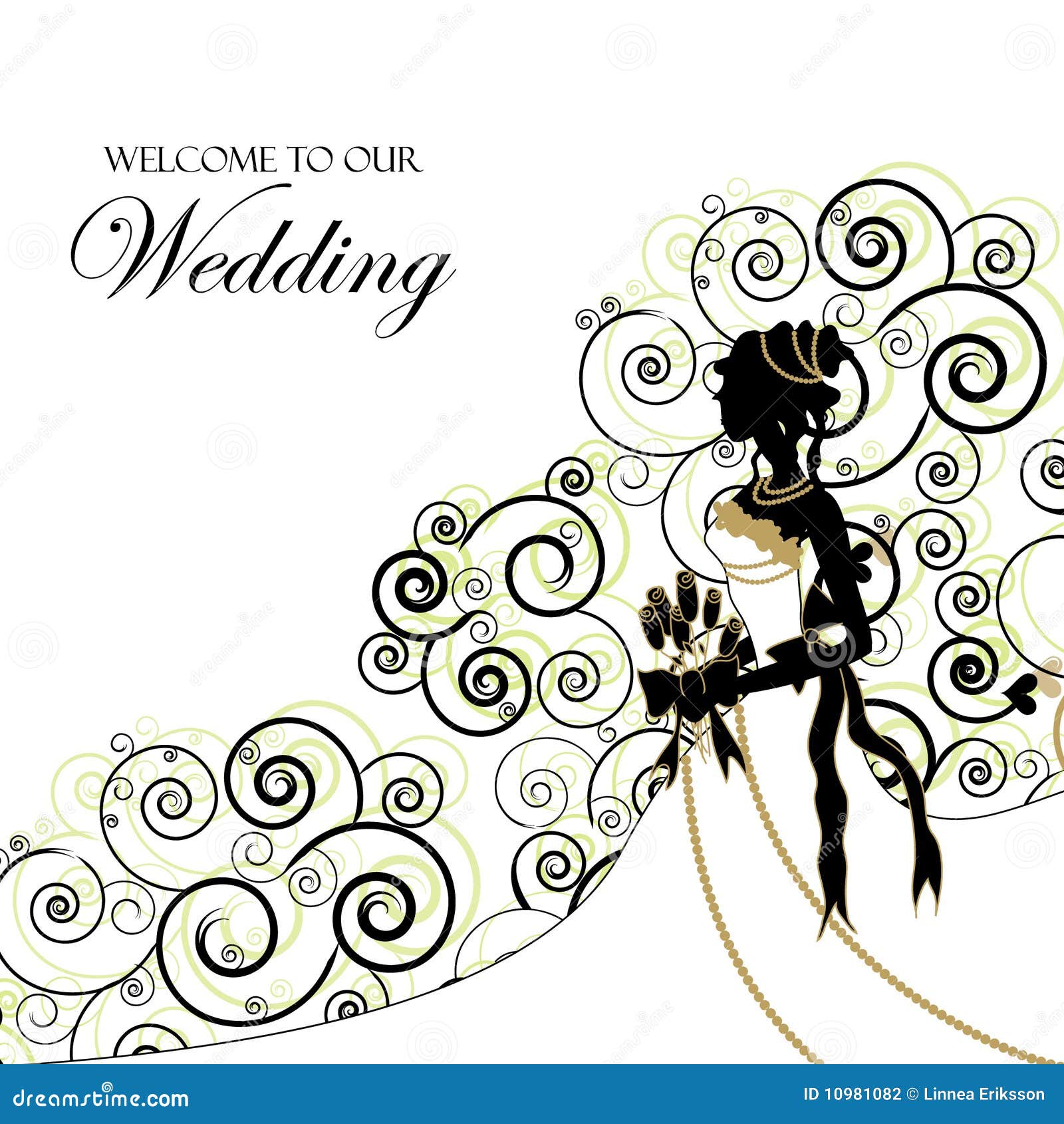 Wedding graphic stock vector. Illustration of bouquet - 10981082