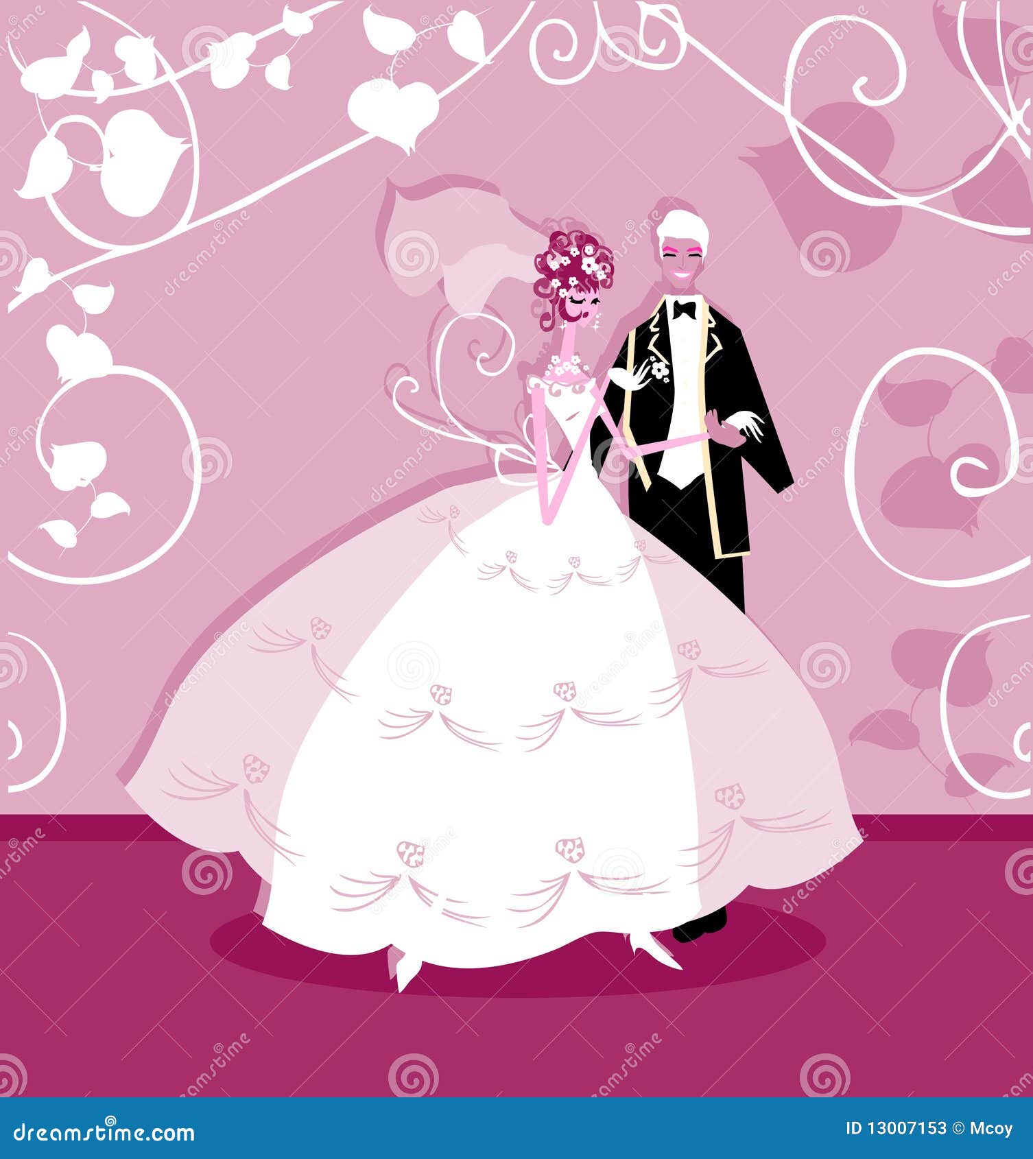 Wedding Graphic Wedding Couple Stock Illustration - Illustration of ...