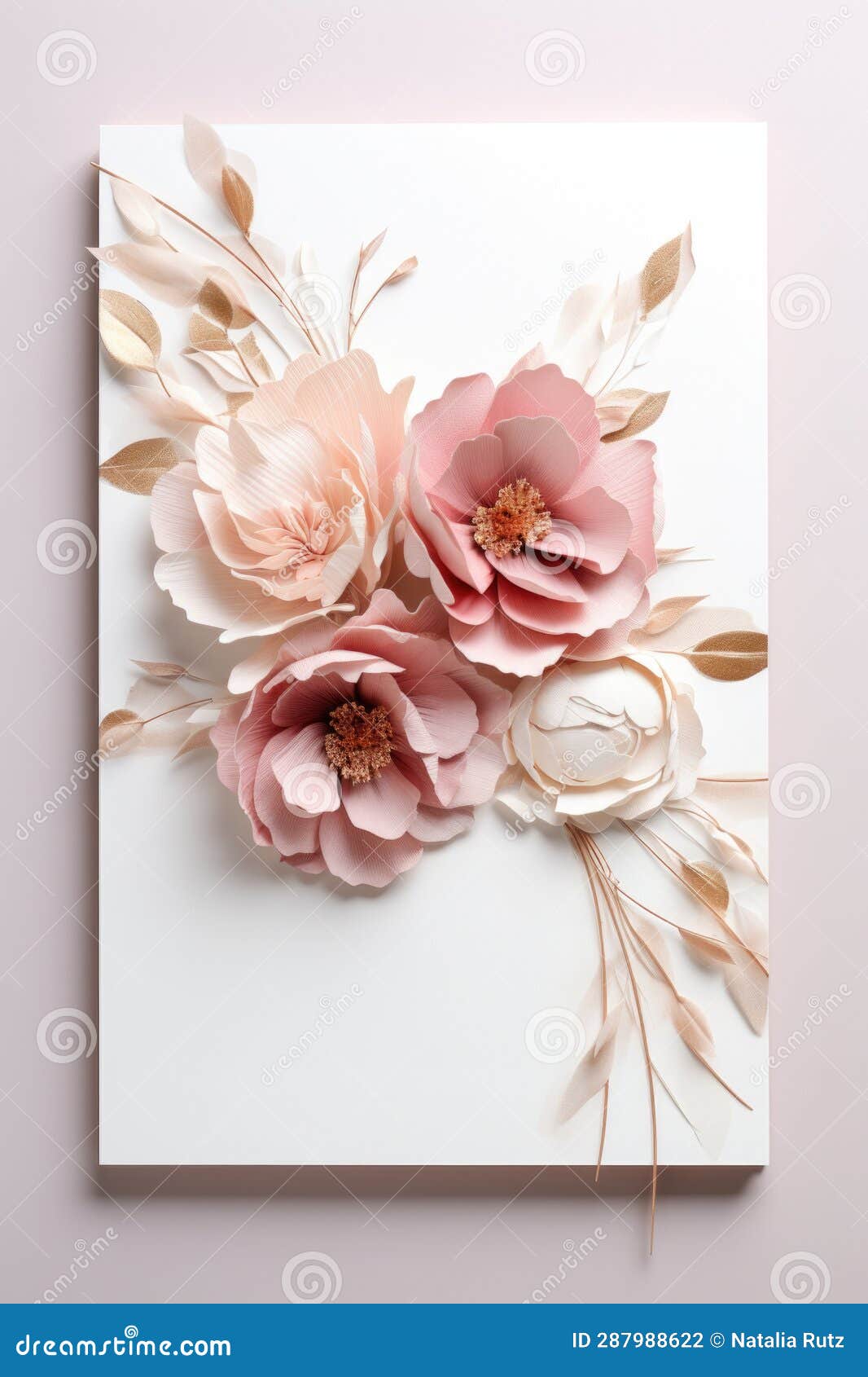 Wedding Greeting Card Front Side Stock Illustration - Illustration of ...