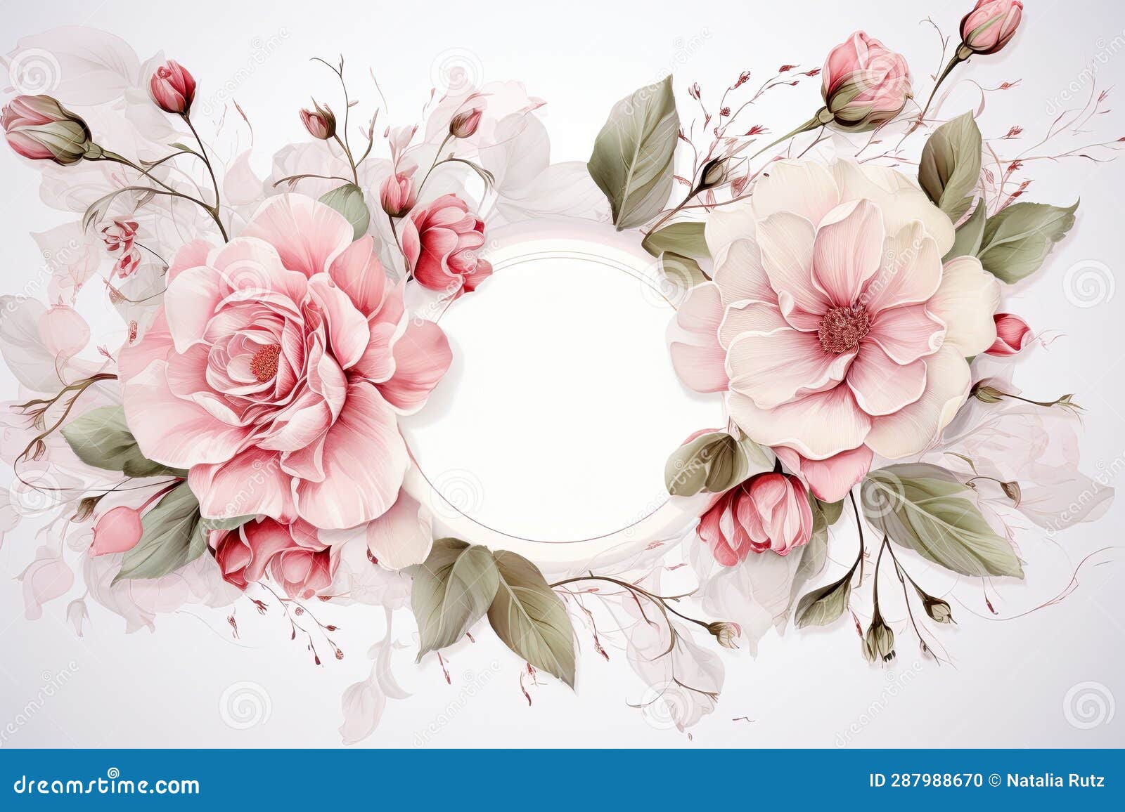 Wedding Greeting Card Front Side Stock Illustration - Illustration of ...