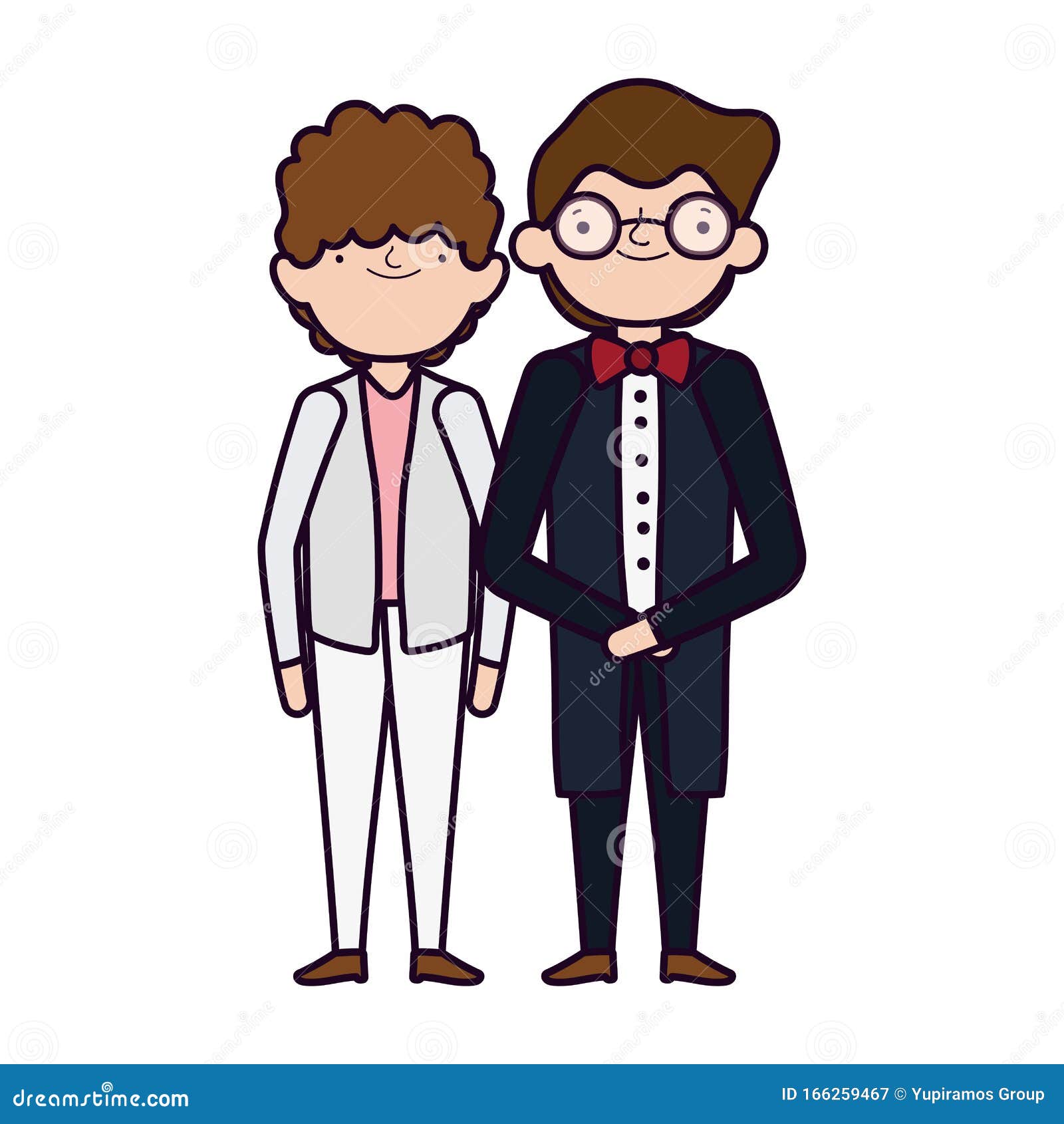 Wedding Groom Men Character Cartoon Stock Vector - Illustration of ...