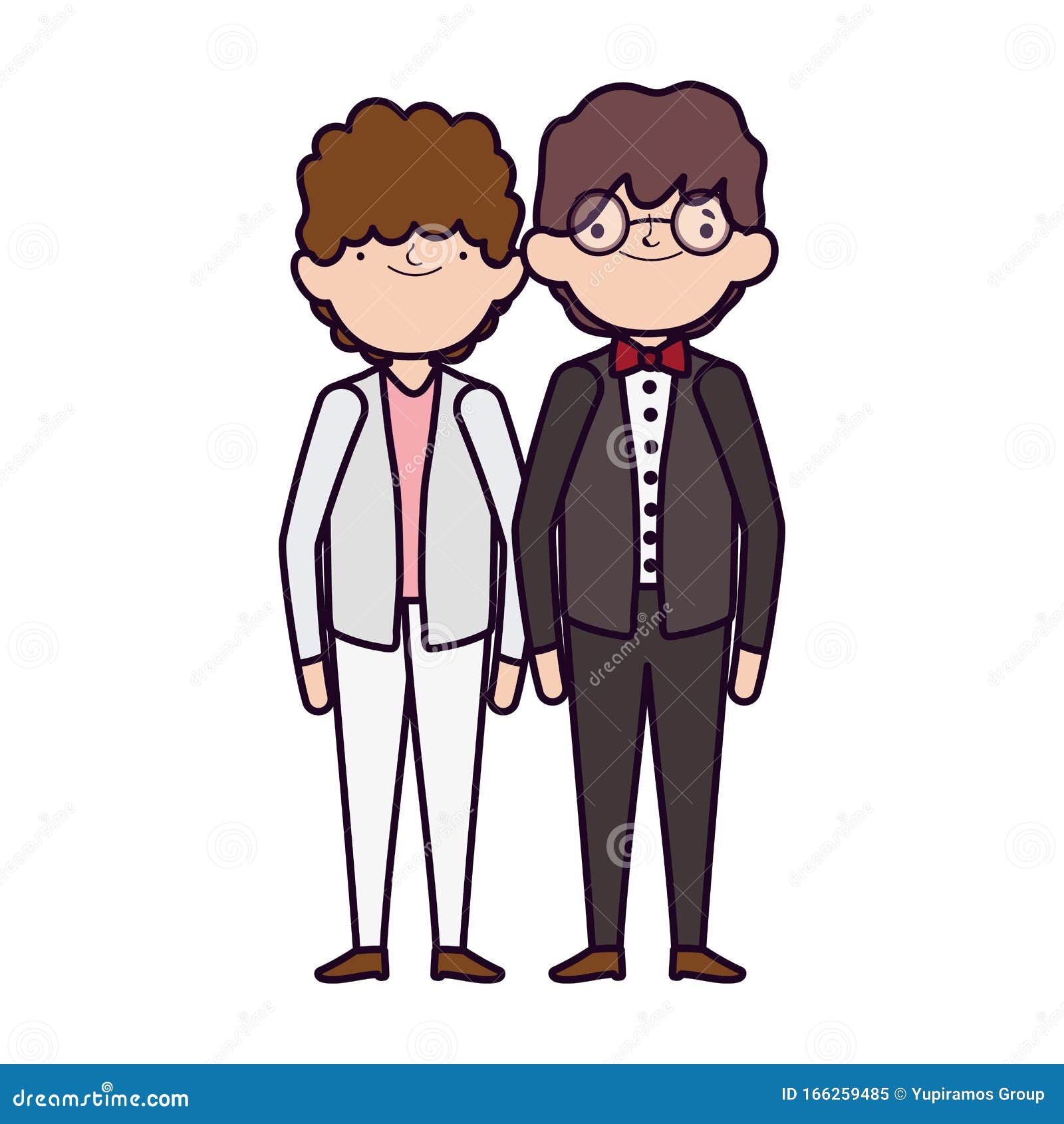 Wedding Groom Men Character Cartoon Stock Vector - Illustration of ...