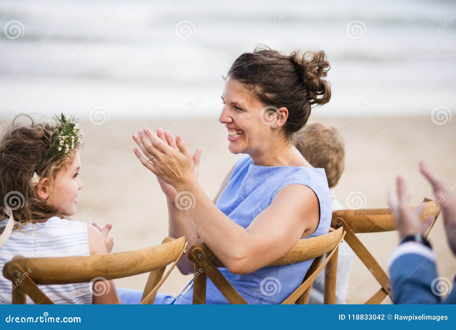 Wedding Guests Clapping for the Bride and Groom Stock Photo - Image of ...