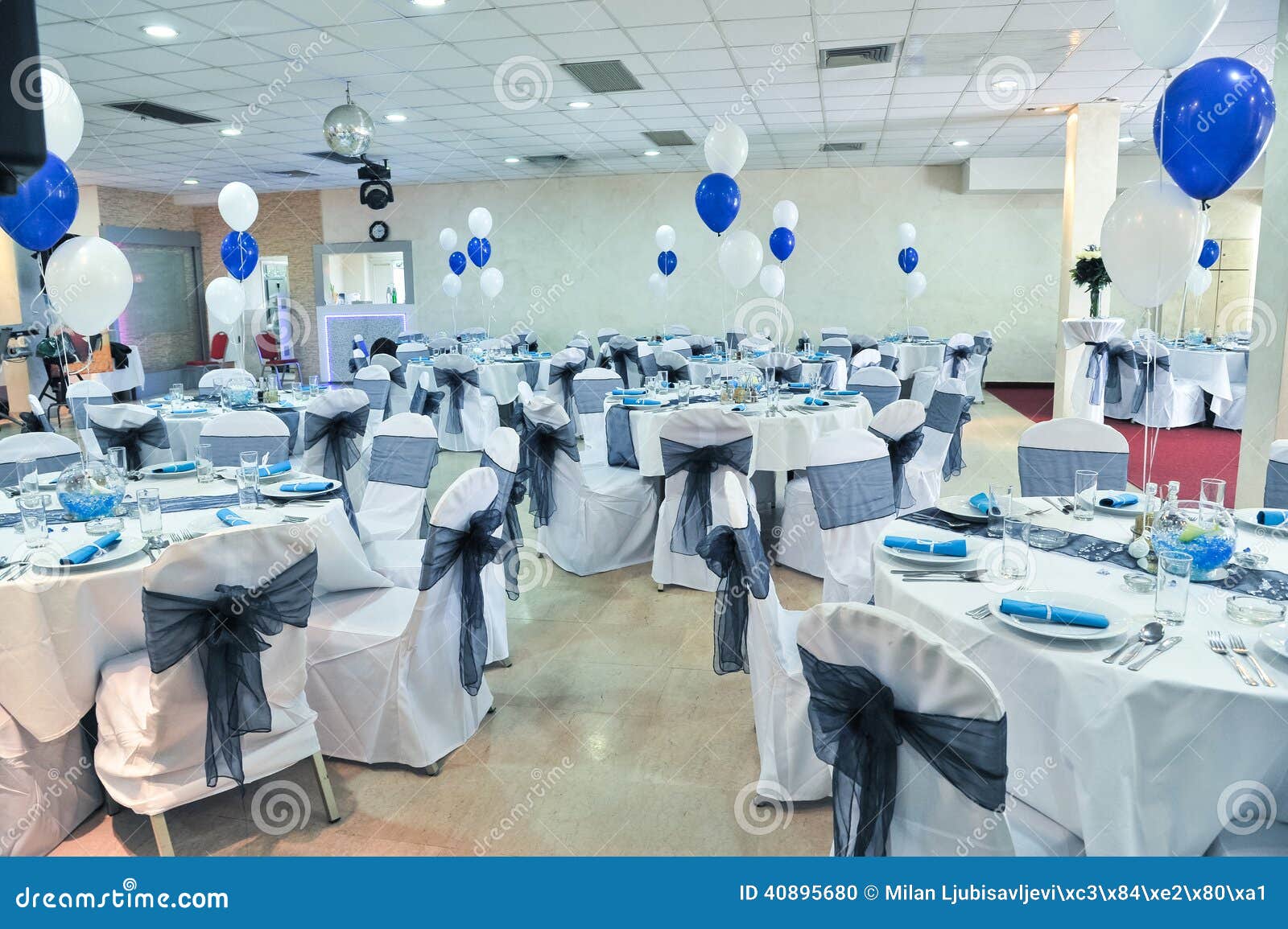 Wedding Hall Setup stock photo. Image of chair, empty - 40895680