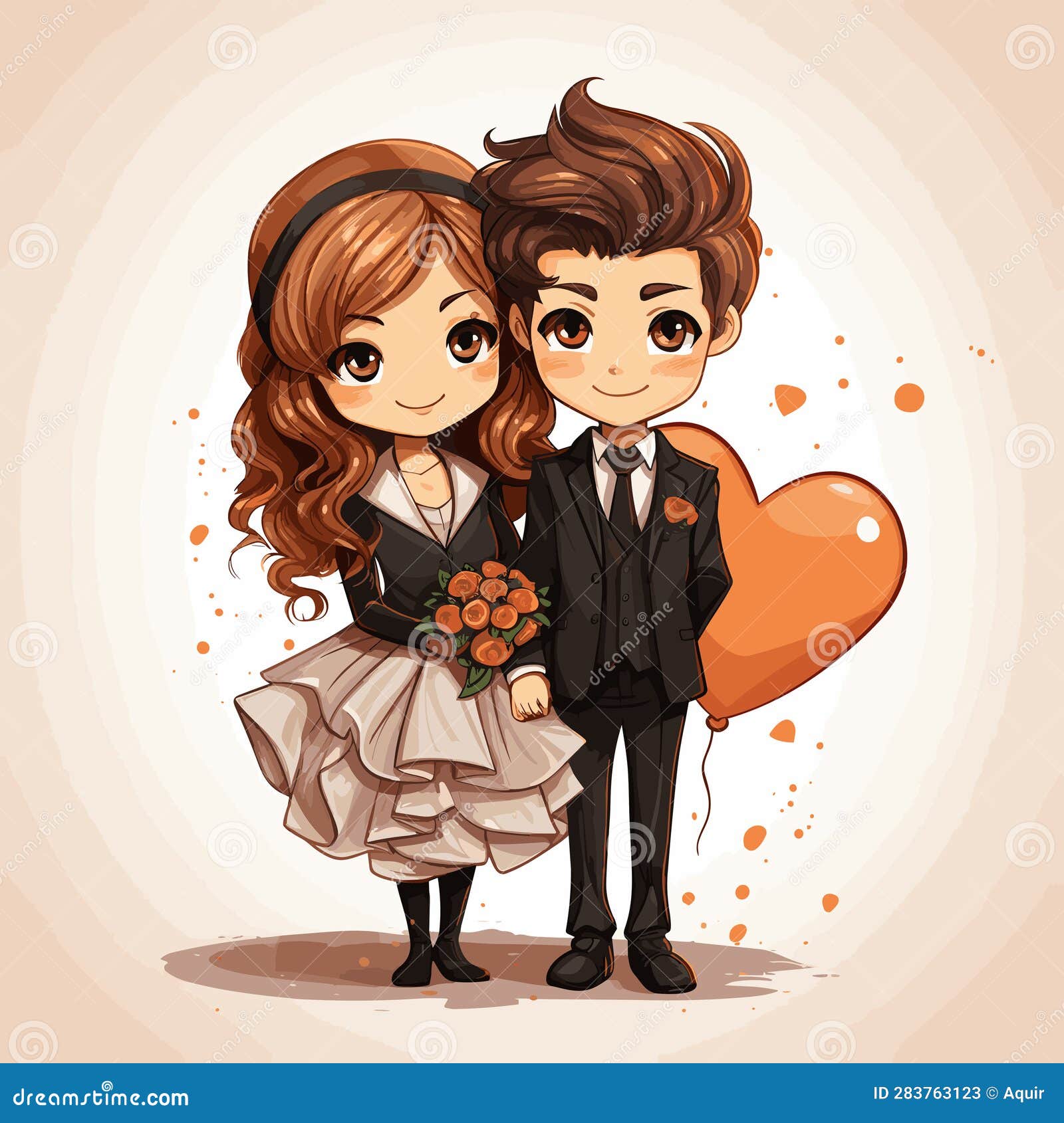 Wedding Hand-drawn Comic Illustration. Wedding. Vector Doodle Style ...