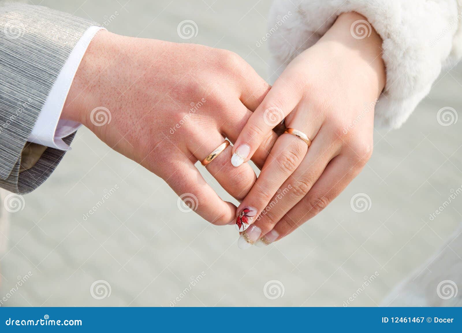 Wedding hands stock image. Image of togetherness, couple - 12461467