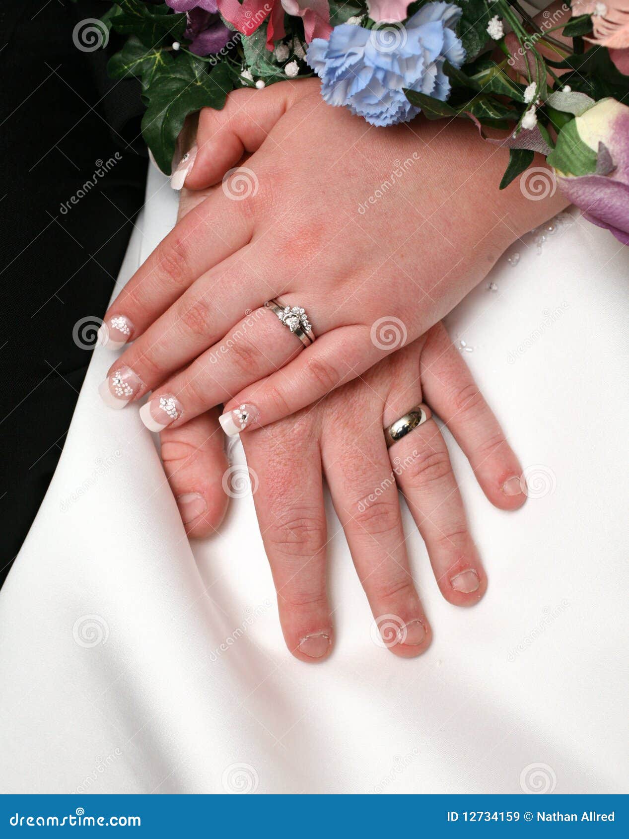 Wedding hands stock image. Image of wife, promise, unity - 12734159