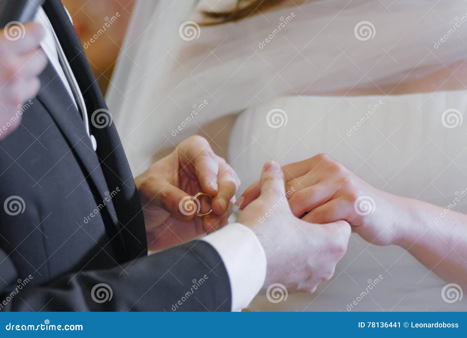 Wedding hands and ring stock image. Image of beautiful - 78136441