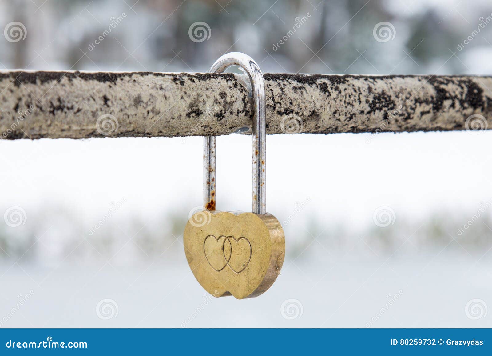 Wedding Hinged Lock with Hearts Stock Photo - Image of metal, concepts ...