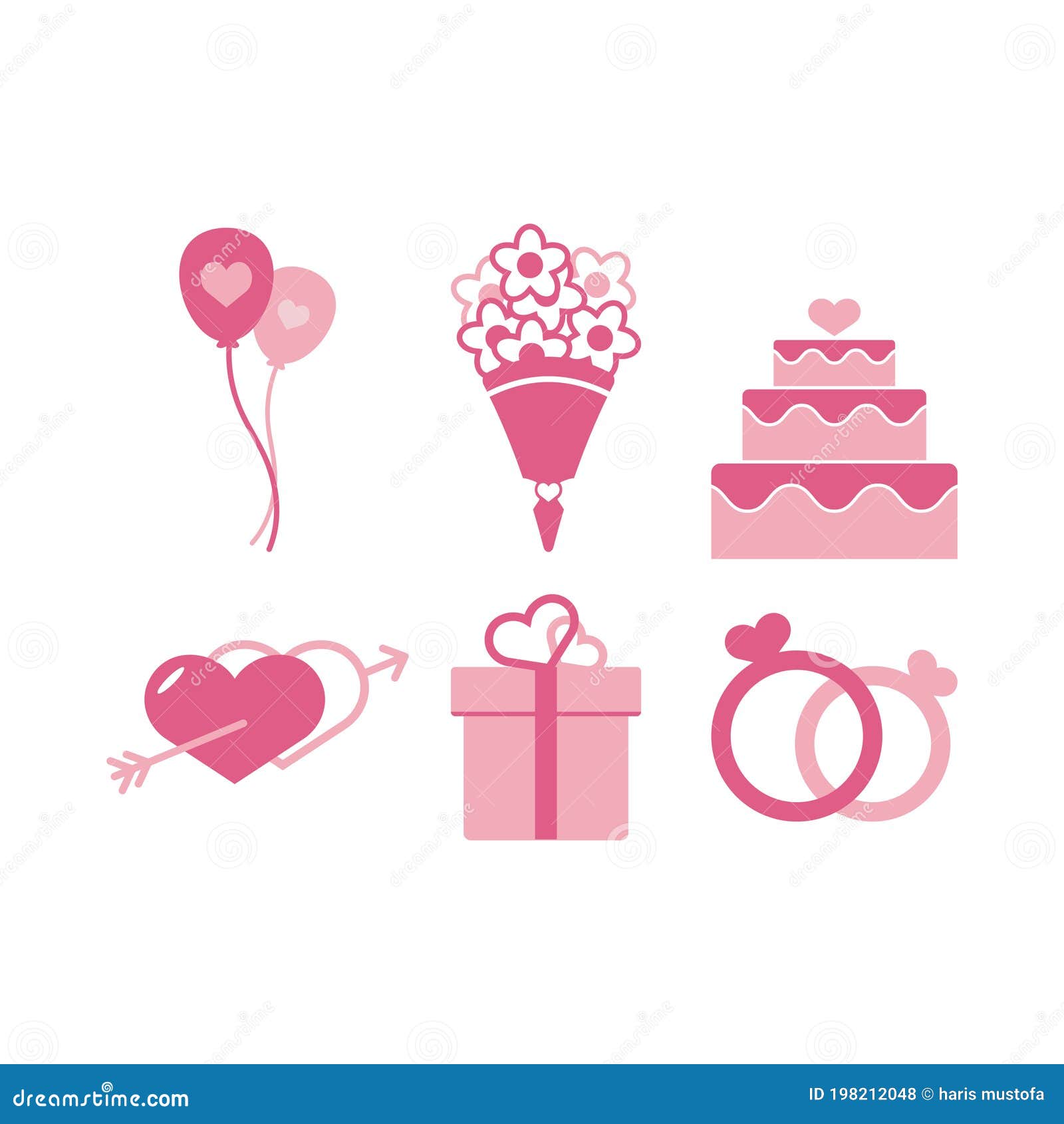 Wedding Icon Design Template Vector Illustration Isolated Stock Vector ...