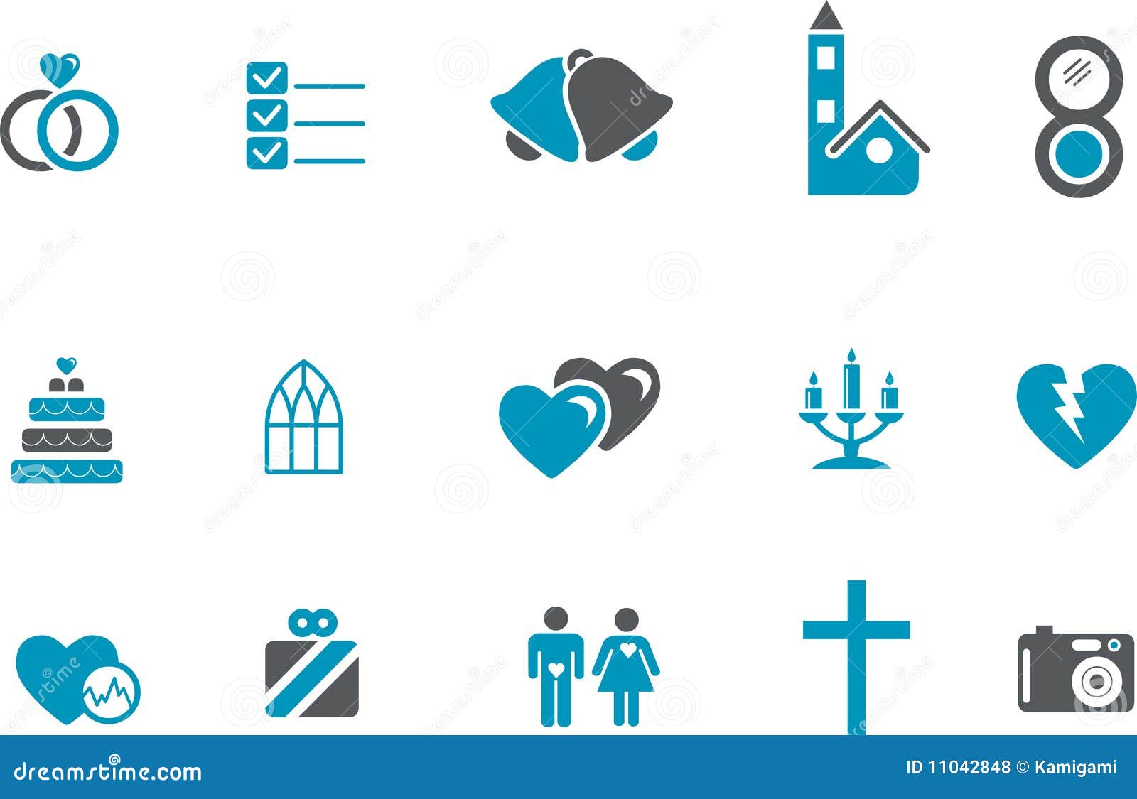 Wedding Icon Set stock illustration. Illustration of drawing - 11042848
