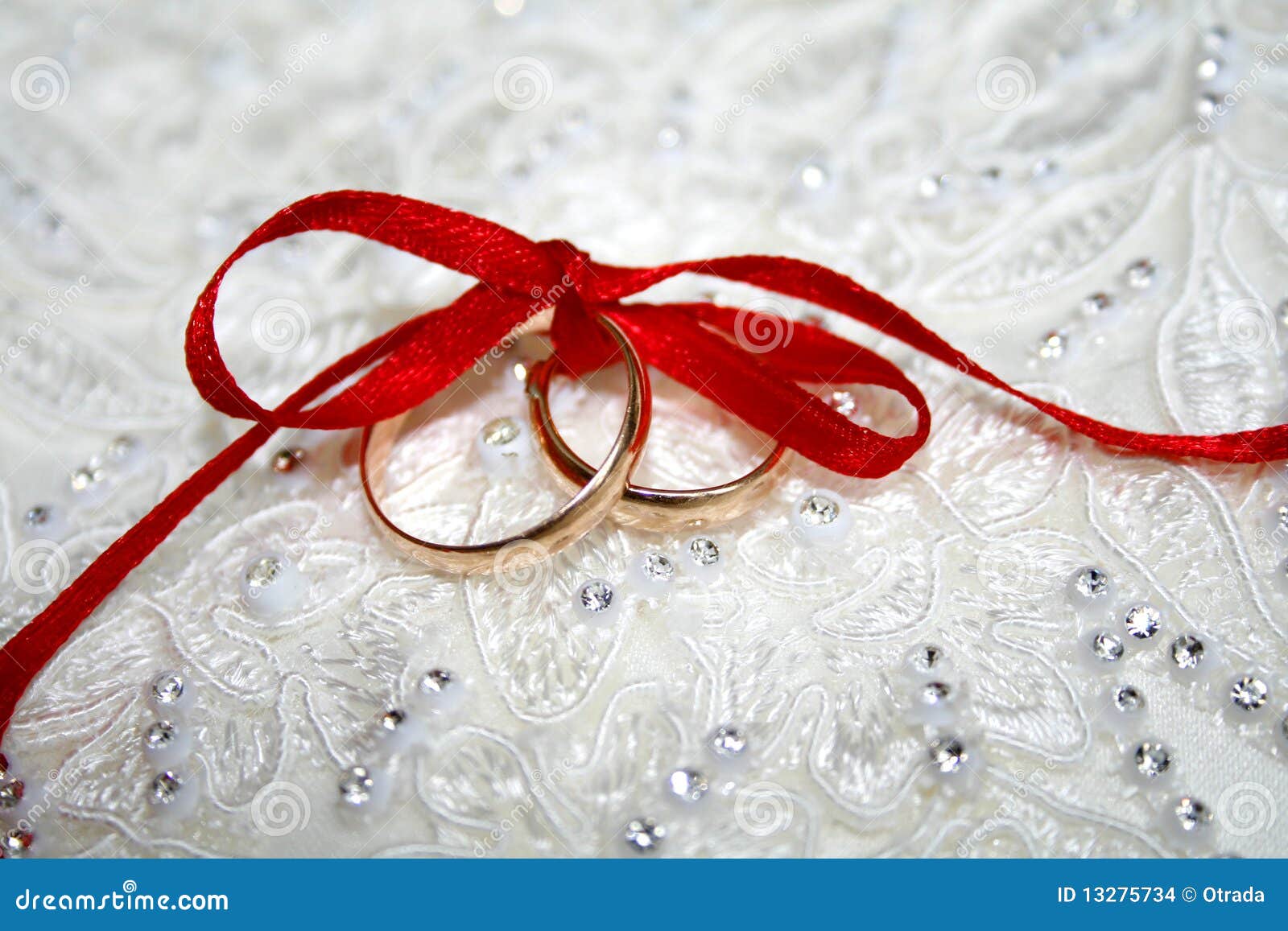 Wedding Rings Connected Ribbon Stock Photos - Free & Royalty-Free Stock ...