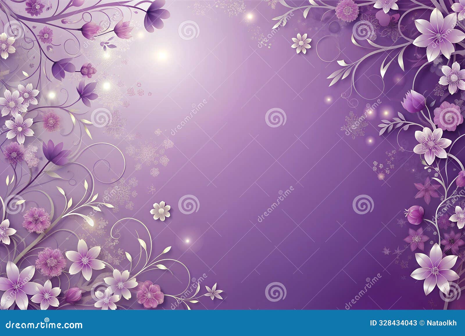 Wedding Invitation Background, Deep Lavender Gradient Background with ...