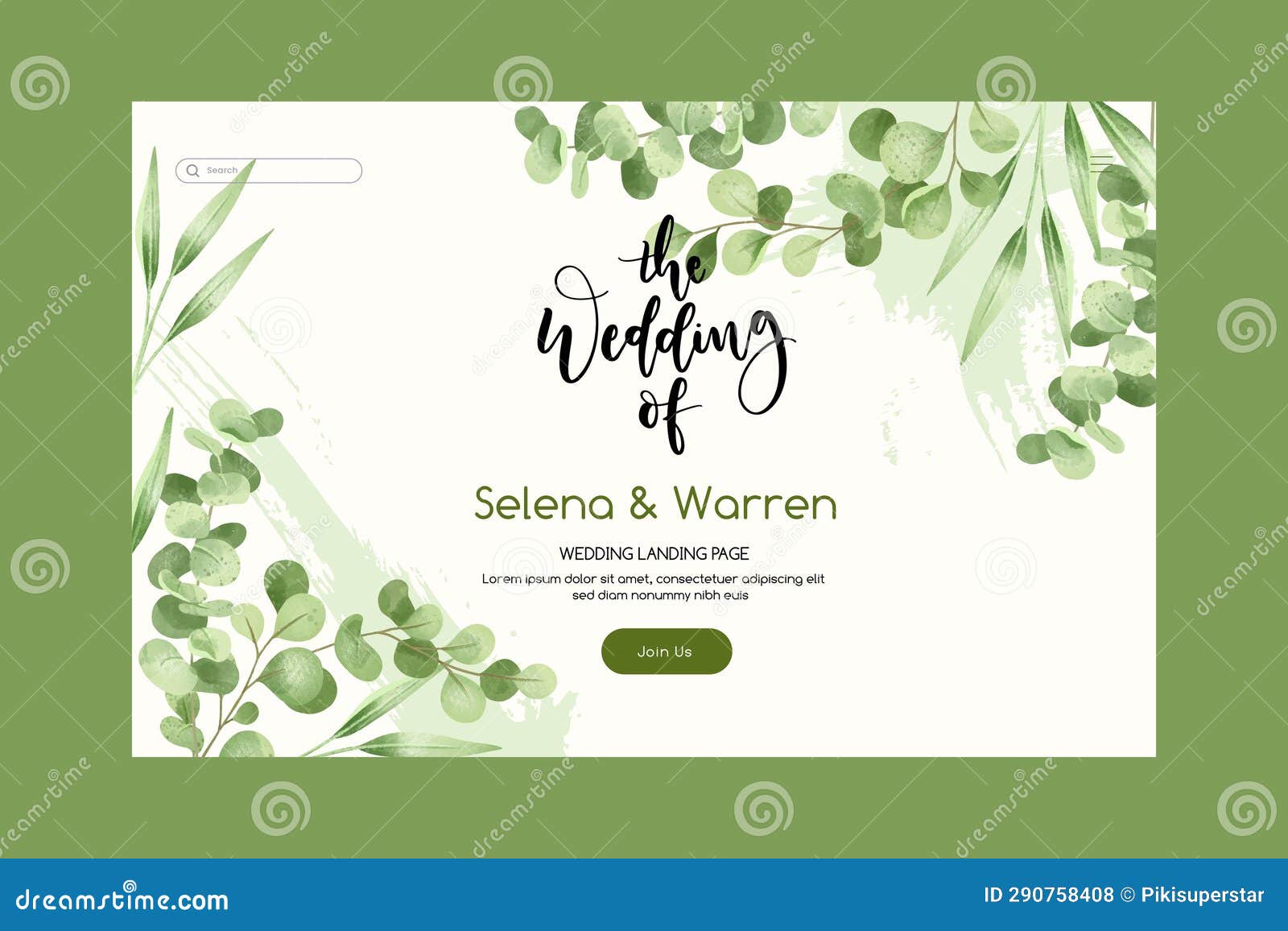 Wedding Invitation Banner Template Vector Design Illustration Stock ...