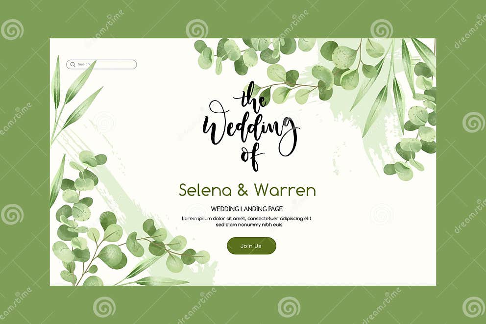 Wedding Invitation Banner Template Vector Design Illustration Stock ...