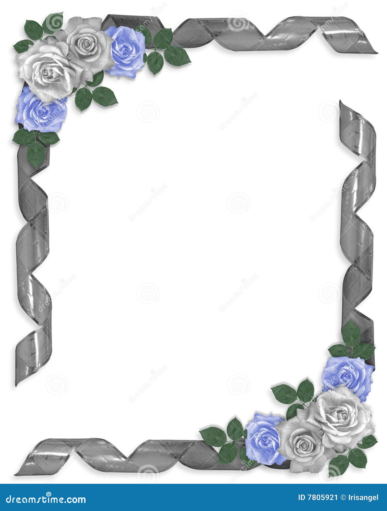 Blue Wedding Borders Clip Art