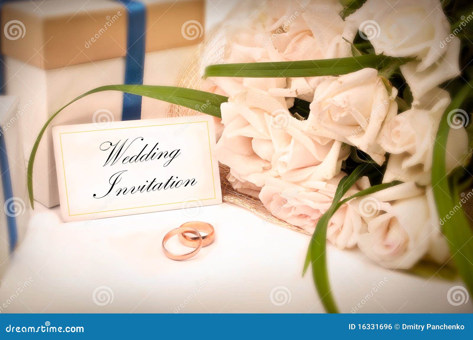 Wedding Invitation card stock photo. Image of objects - 16331696