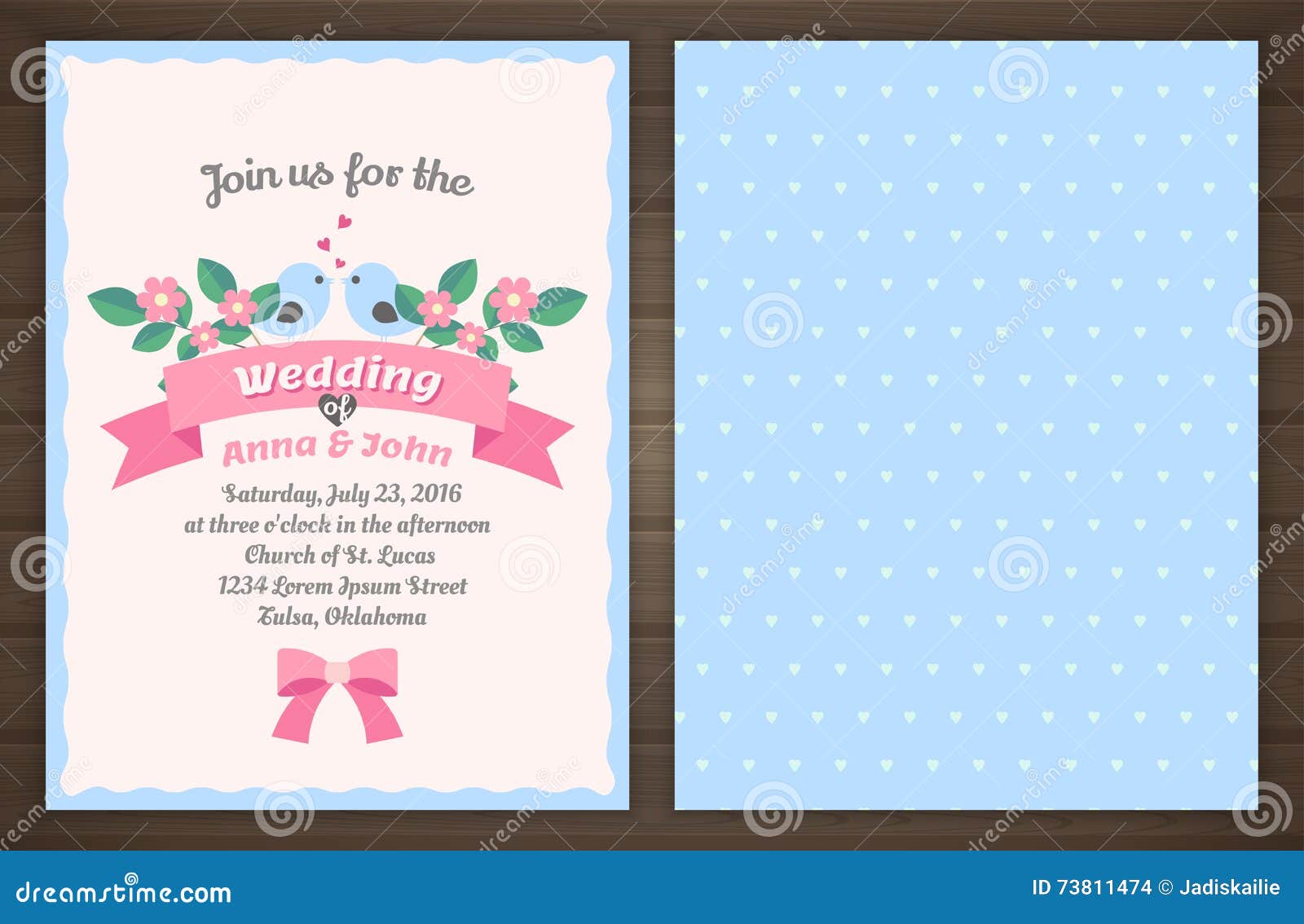 Wedding invitation card stock vector. Illustration of bright - 73811474