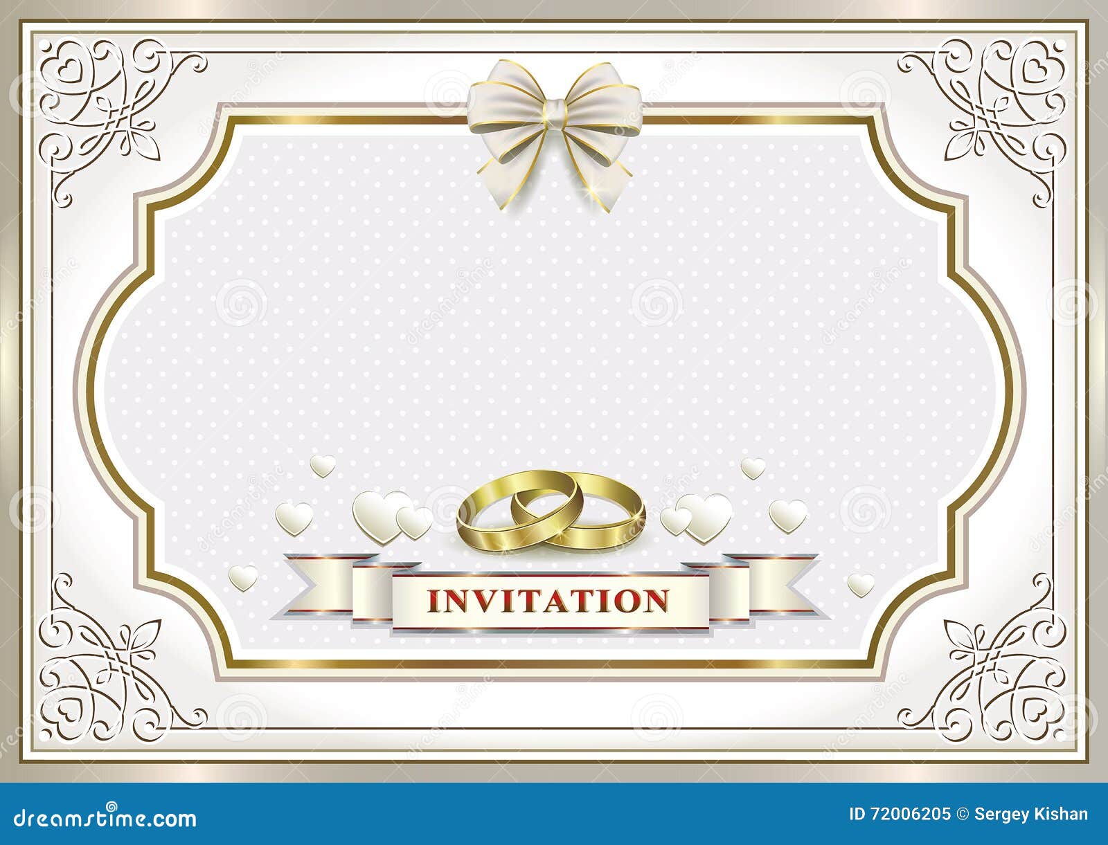 Wedding invitation card stock vector. Image of figure - 72006205