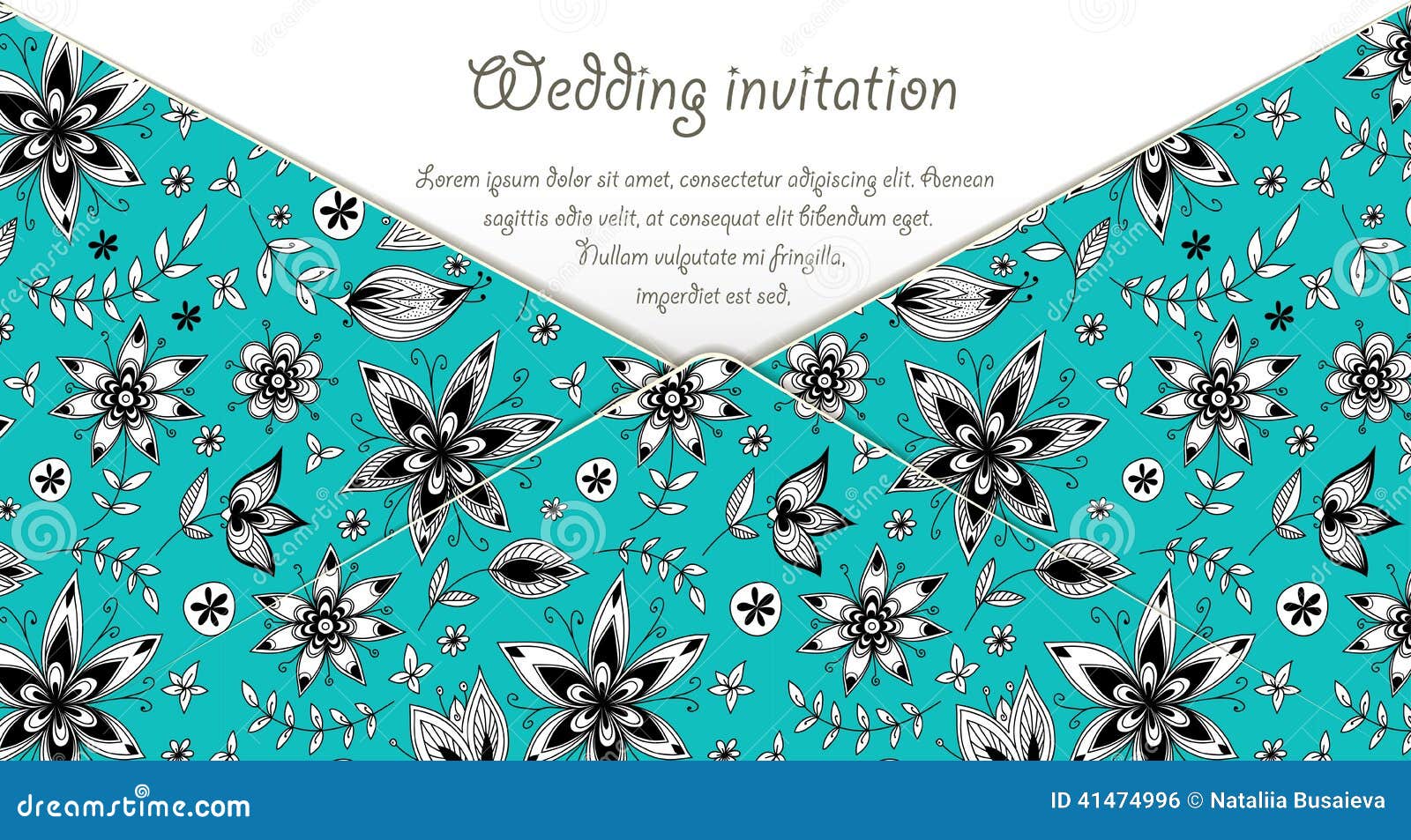 Invitation Card Blue Pattern Stock Illustrations – 123,069 Invitation ...