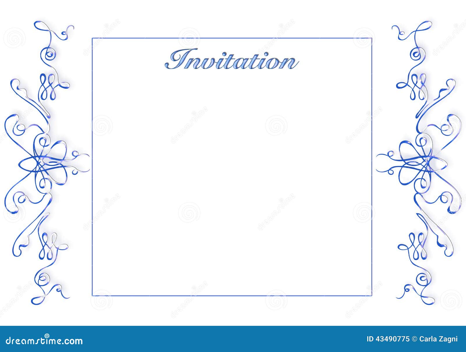 Wedding invitation card stock illustration. Illustration of card - 43490775