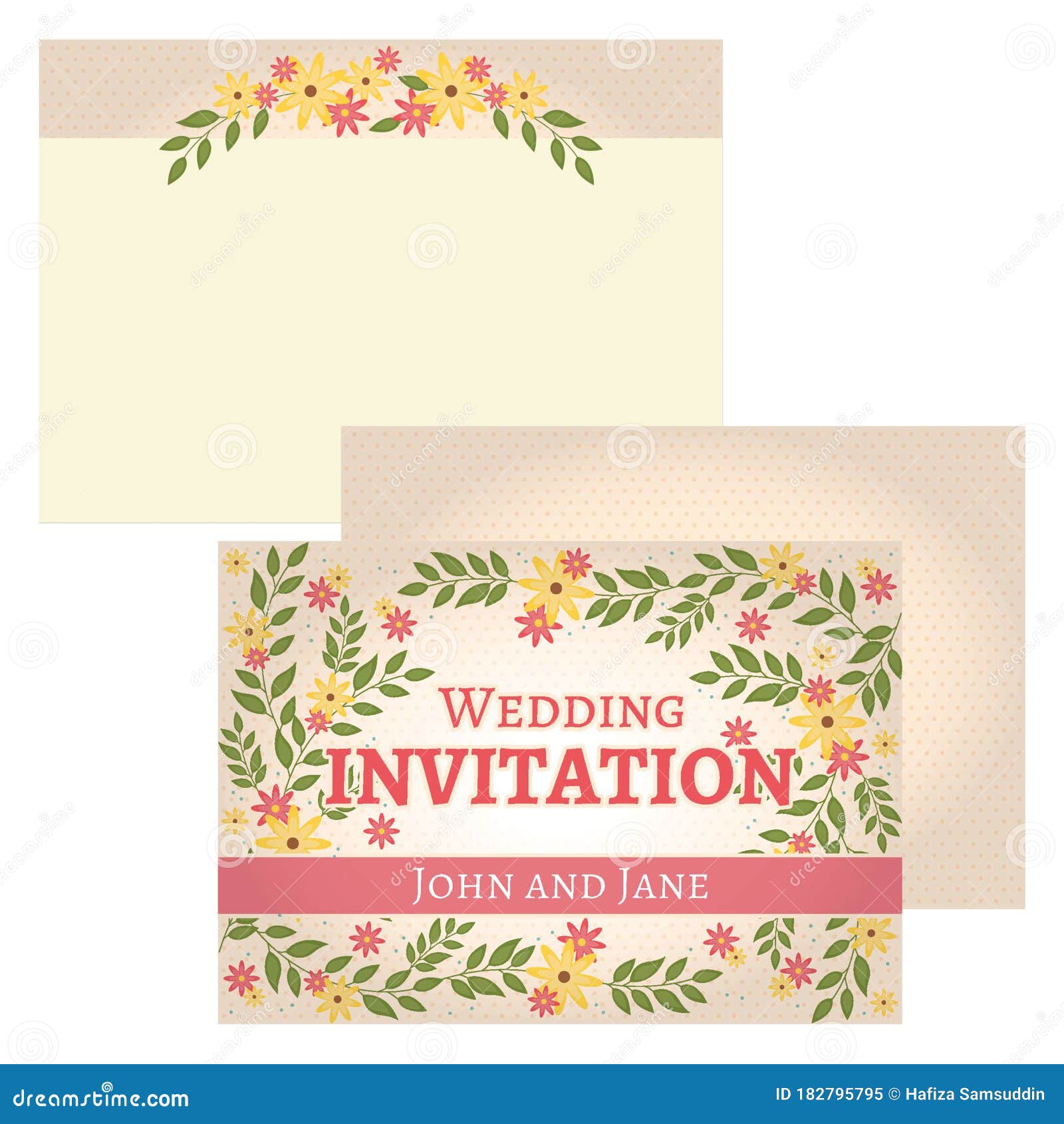 Wedding invitation design stock vector. Illustration of typography ...