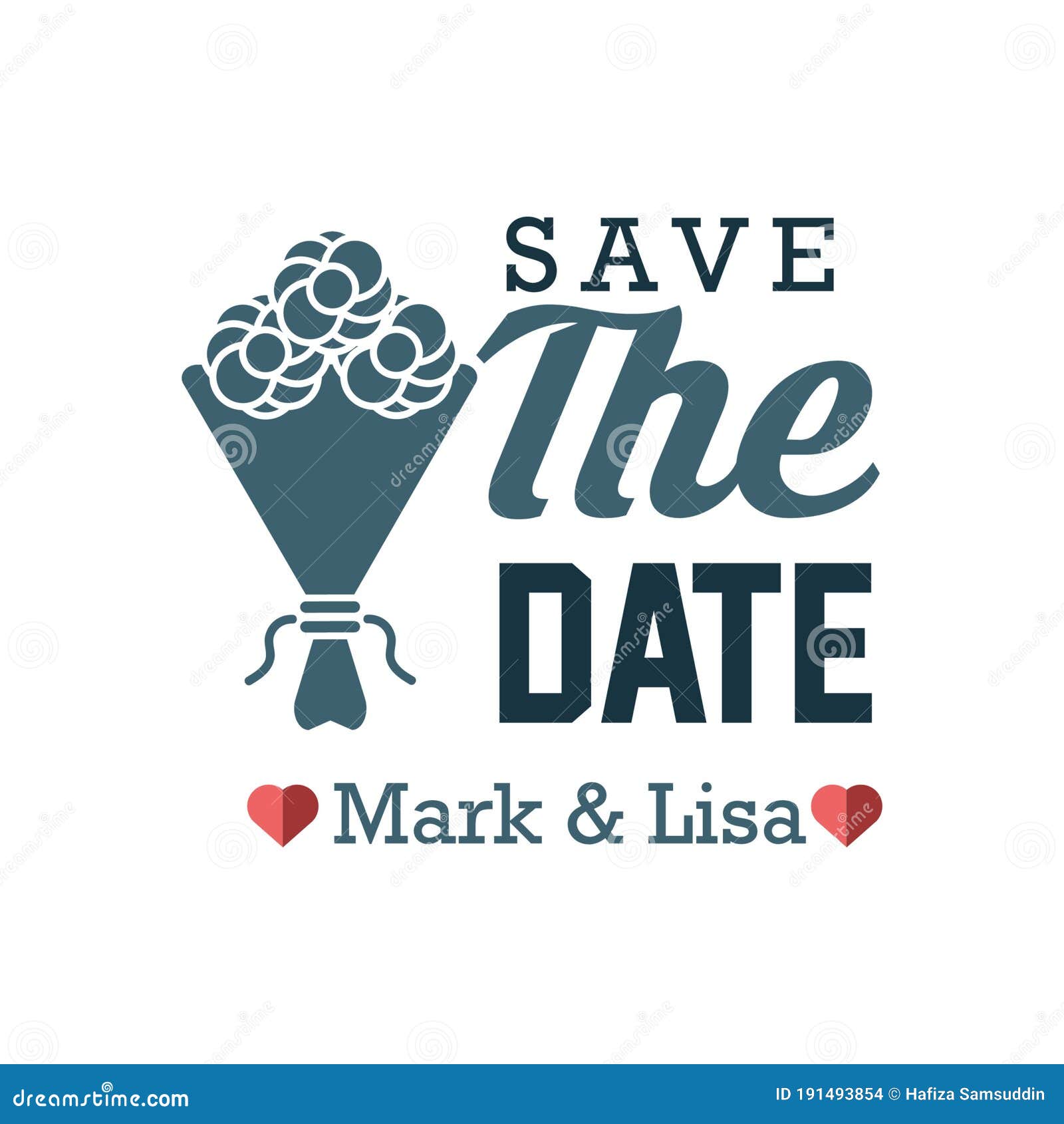 Wedding Invitation Design. Vector Illustration Decorative Design Stock ...