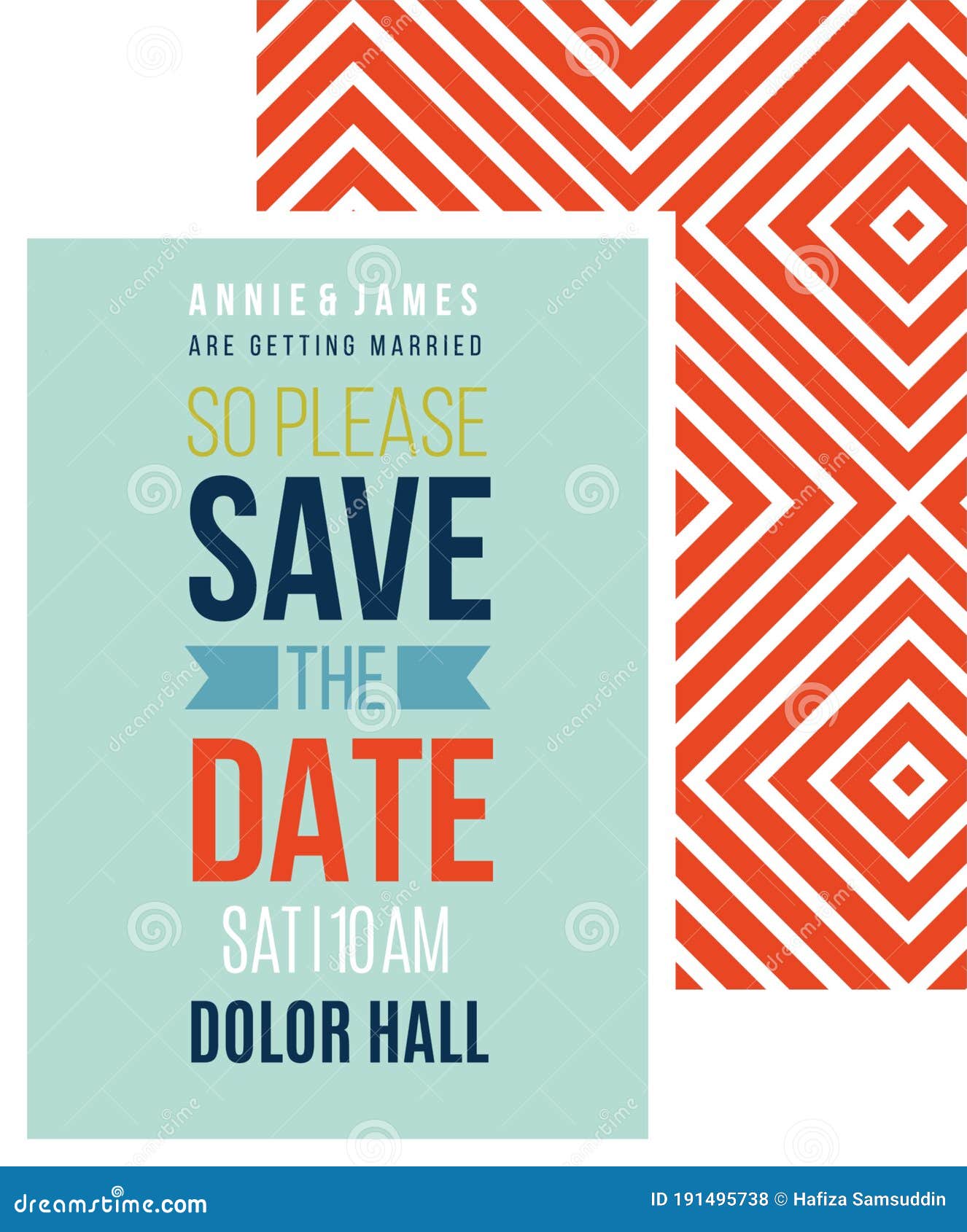 Wedding Invitation Design. Vector Illustration Decorative Design Stock ...