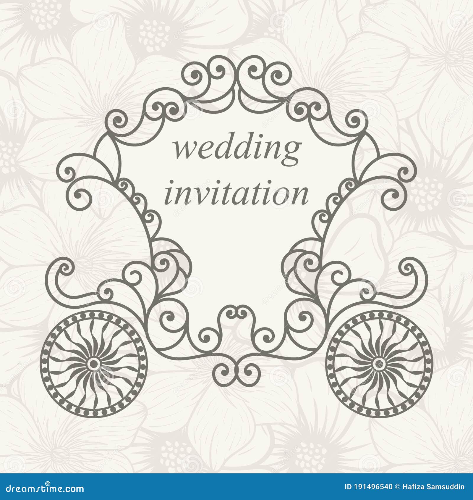 Wedding Invitation Design. Vector Illustration Decorative Design Stock ...
