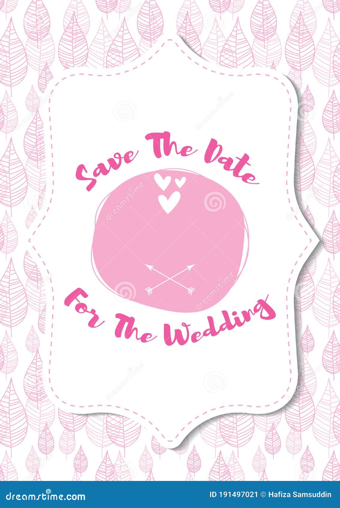 Wedding Invitation Design. Vector Illustration Decorative Design Stock ...