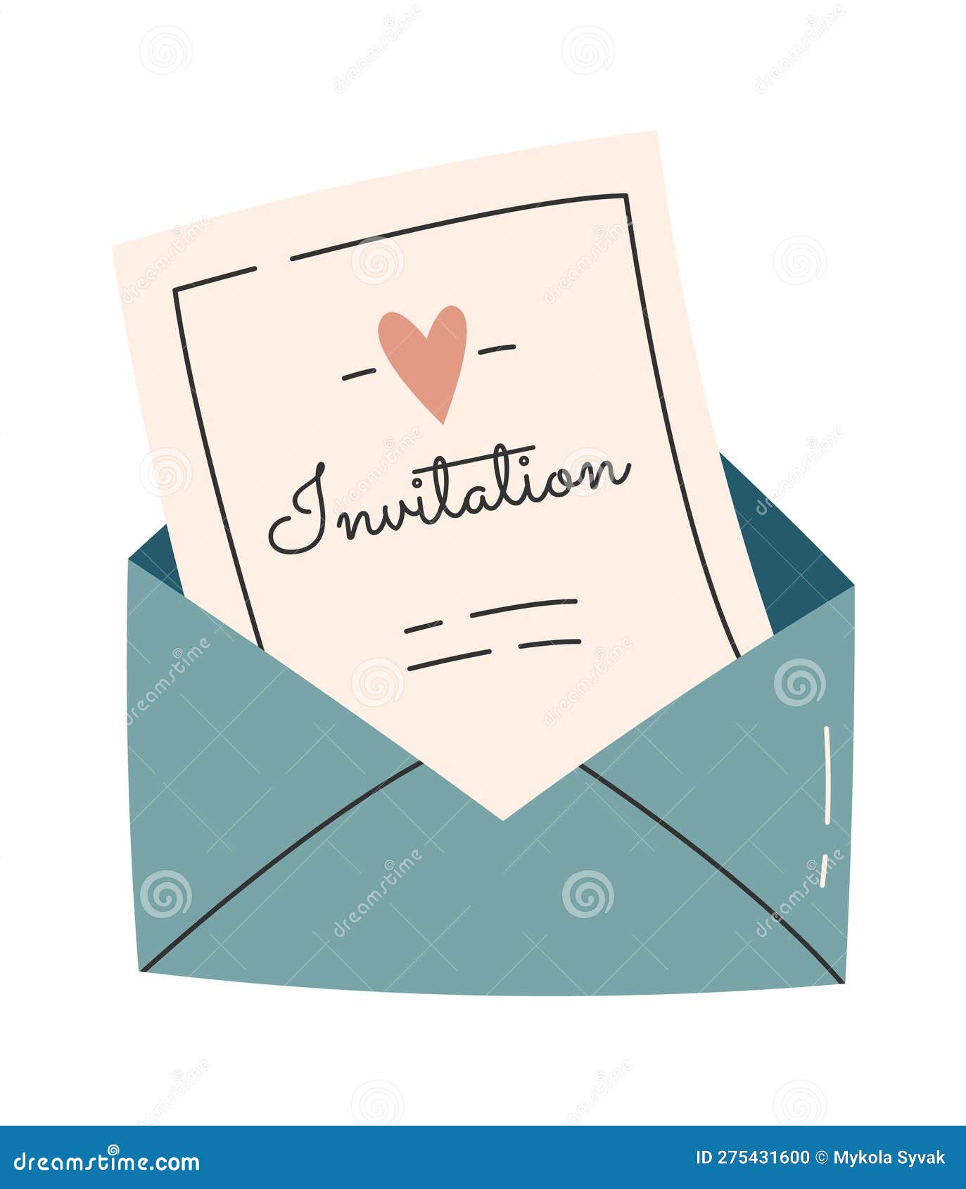 Wedding Invitation Envelope Stock Vector - Illustration of elegant ...