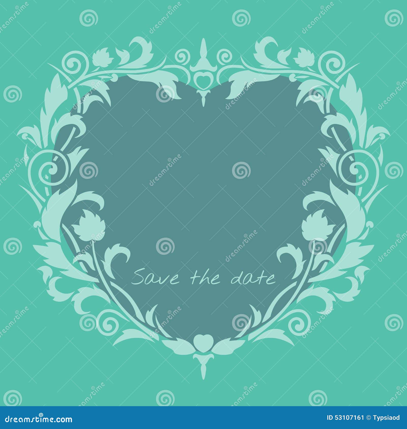 Wedding invitation frame. stock vector. Illustration of classical ...