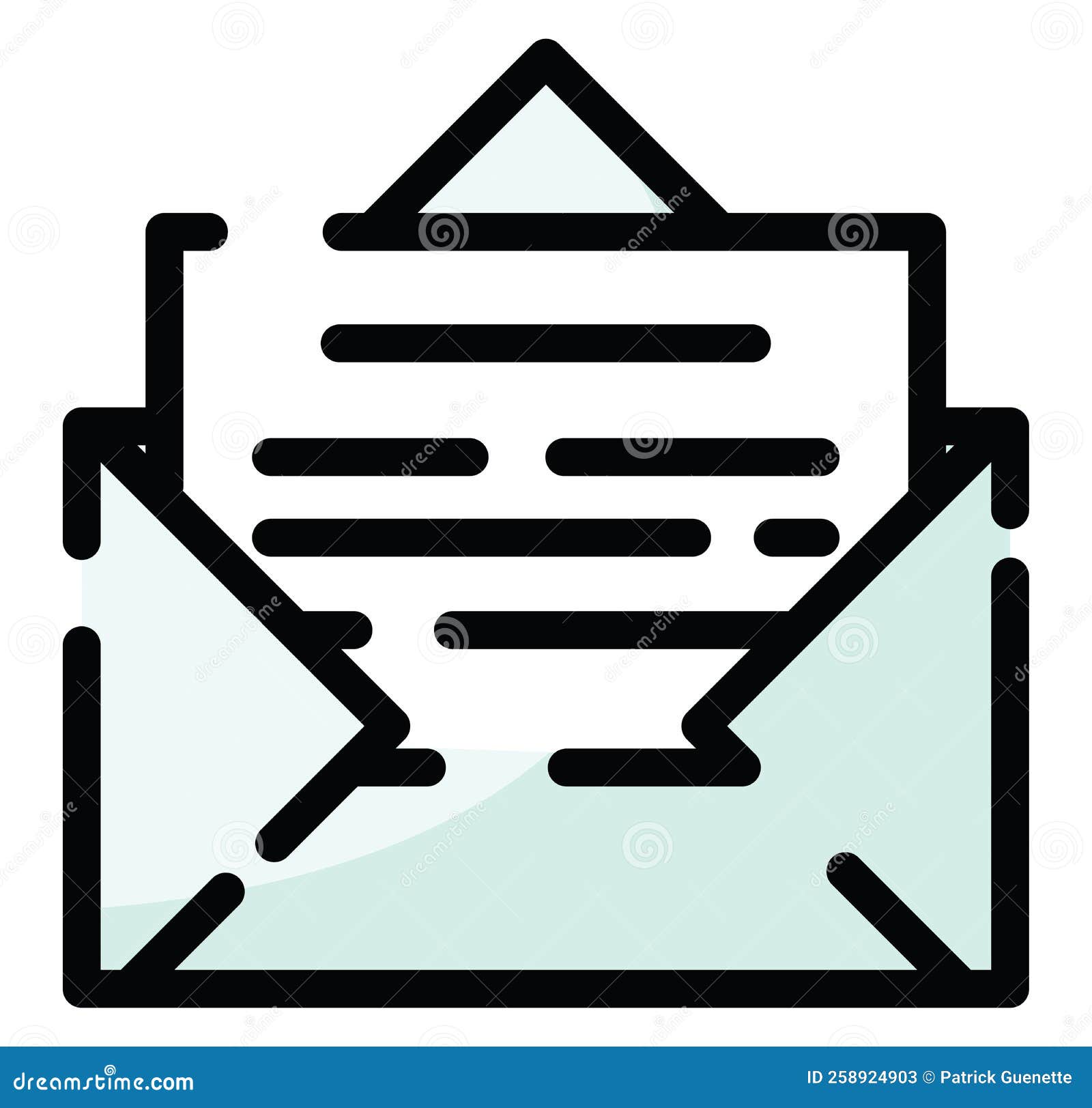 Wedding invitation, icon stock vector. Illustration of banner - 258924903