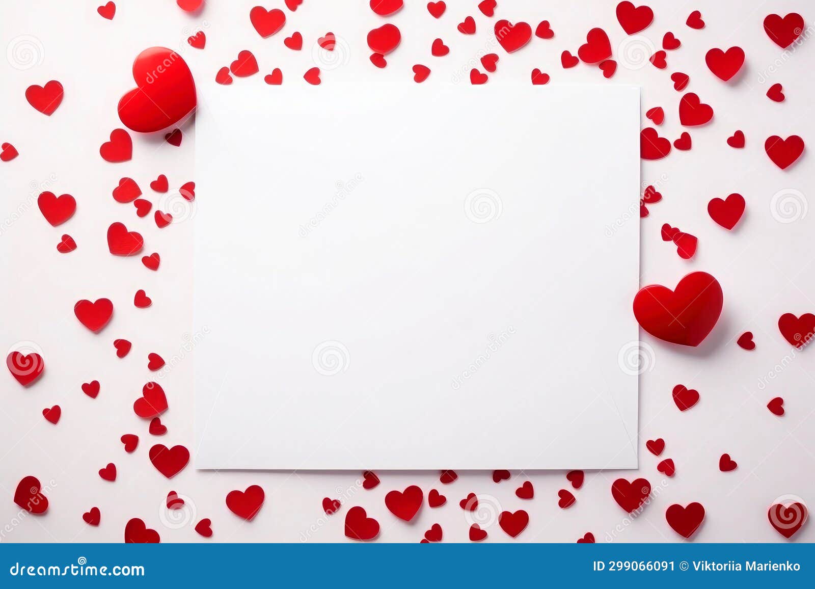 Wedding Invitation Template Decorated with Hearts Stock Illustration ...