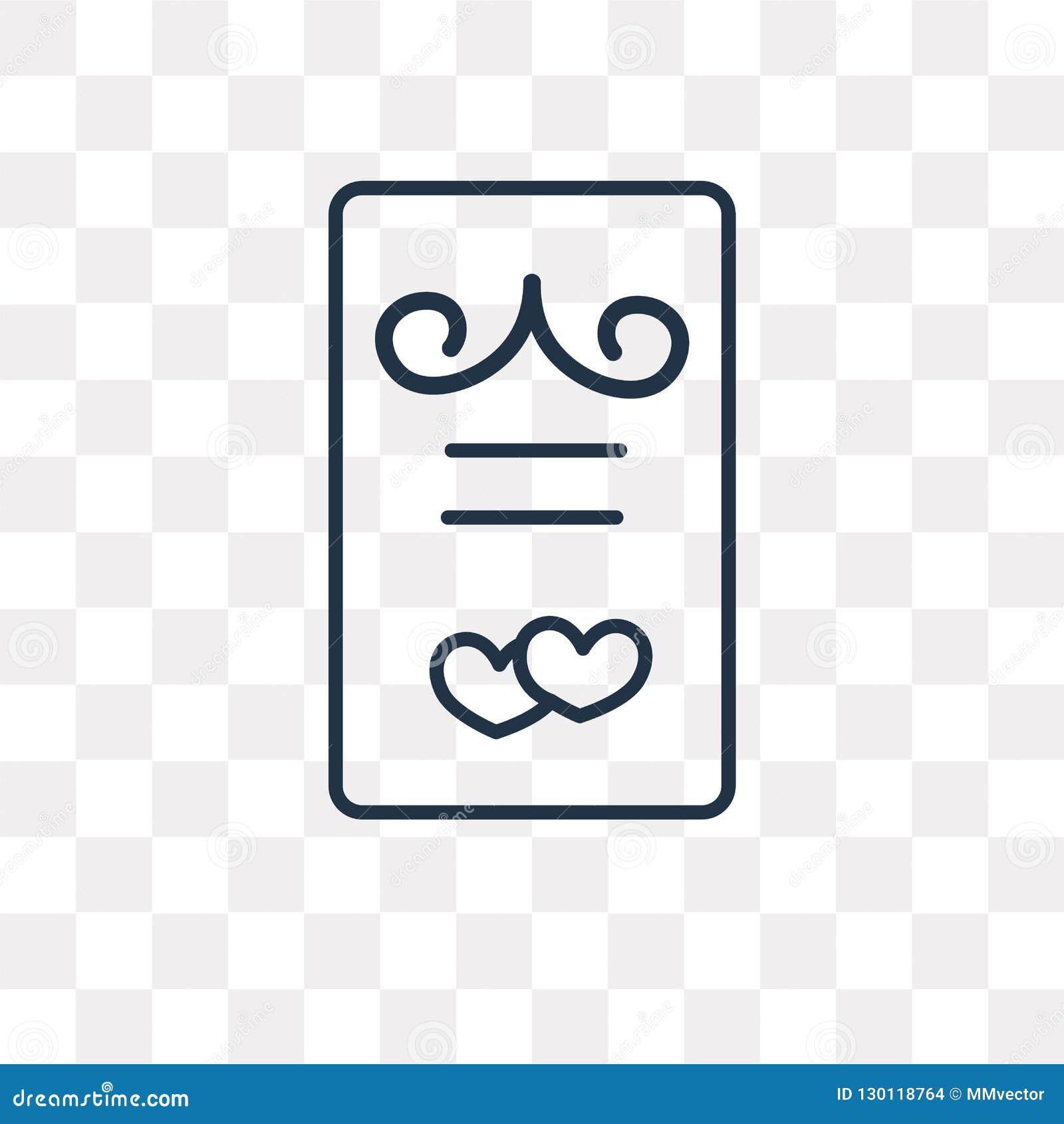 Wedding Invitation Vector Icon Isolated on Transparent Background ...