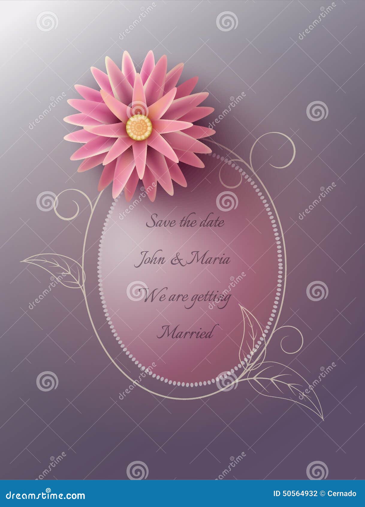 Wedding Invitation, Vintage, Flower Stock Vector - Illustration of ...